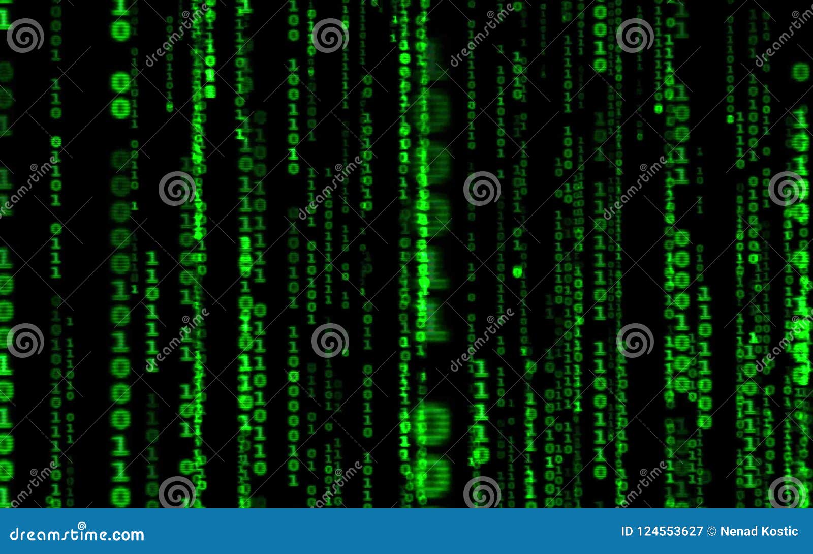 Computer Code Falling Matrix Style. Stock Video - Video of internet ...
