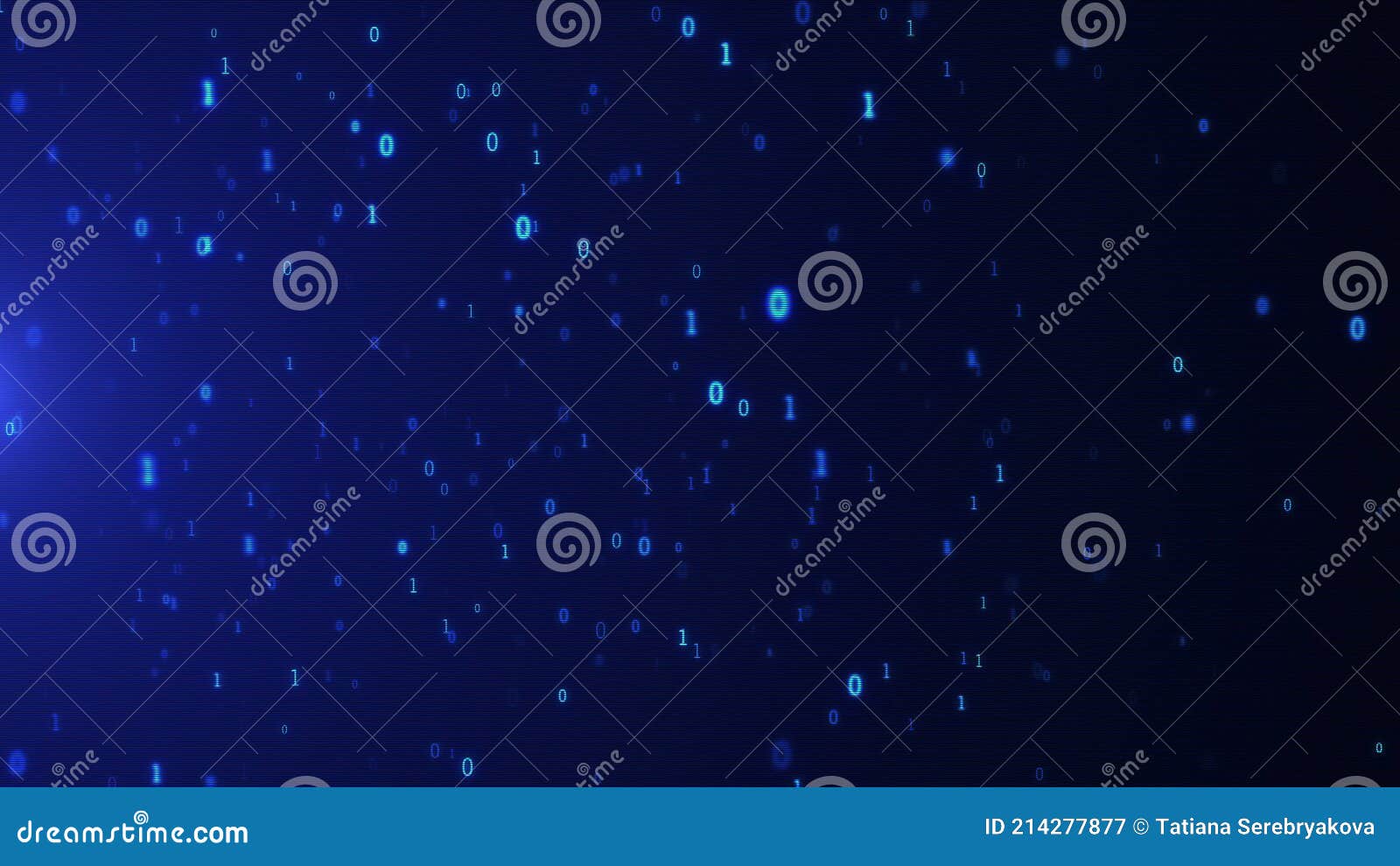 Digital Binary Data, Streaming Code Matrix Background. Concept, Programming Coding Hacker ...