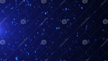 Digital Binary Data, Streaming Code Matrix Background. Concept, Programming Coding Hacker ...