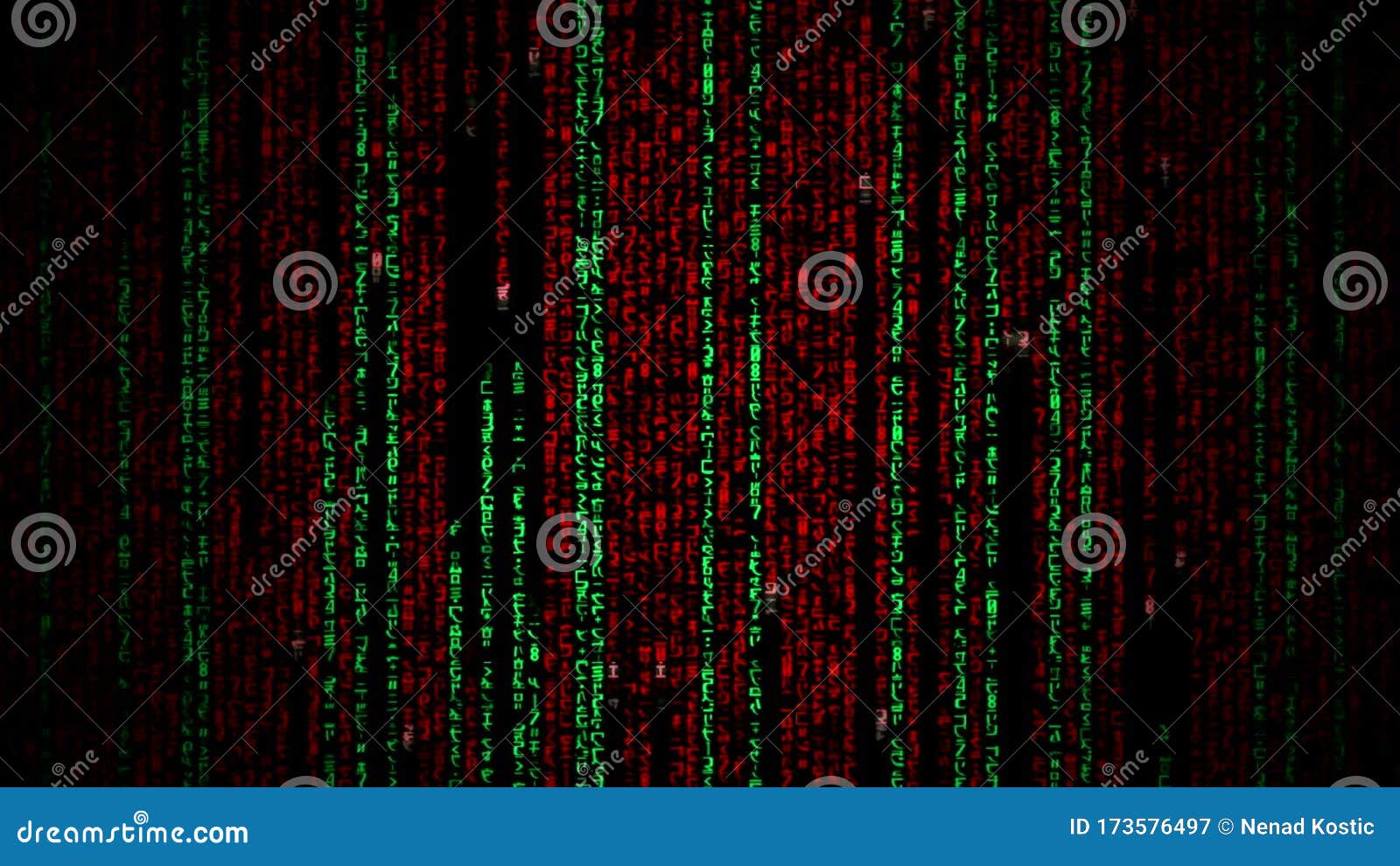 Matrix Dropping Code. Digital Binary Data, Streaming Code Zoom Background Digital Binary Data ...