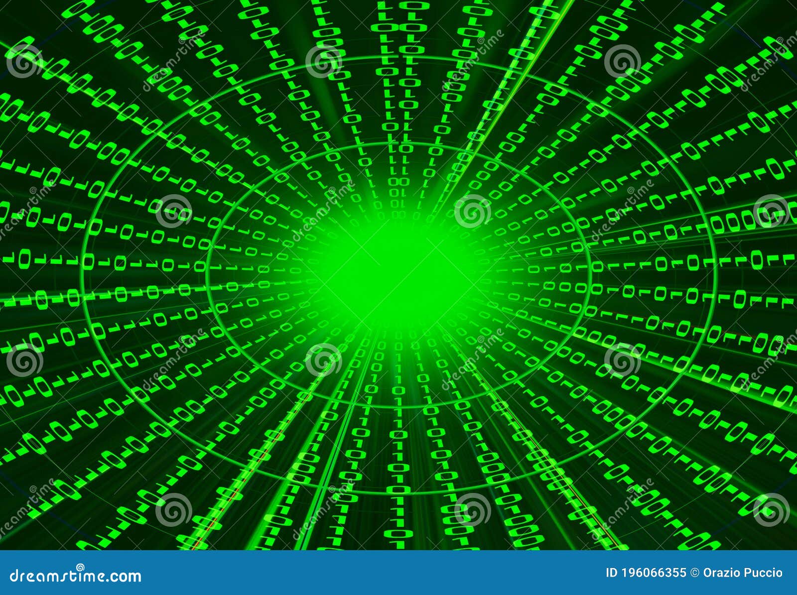 Digital Binary Data Tunnel and Binary Code Streaming on the Black ...