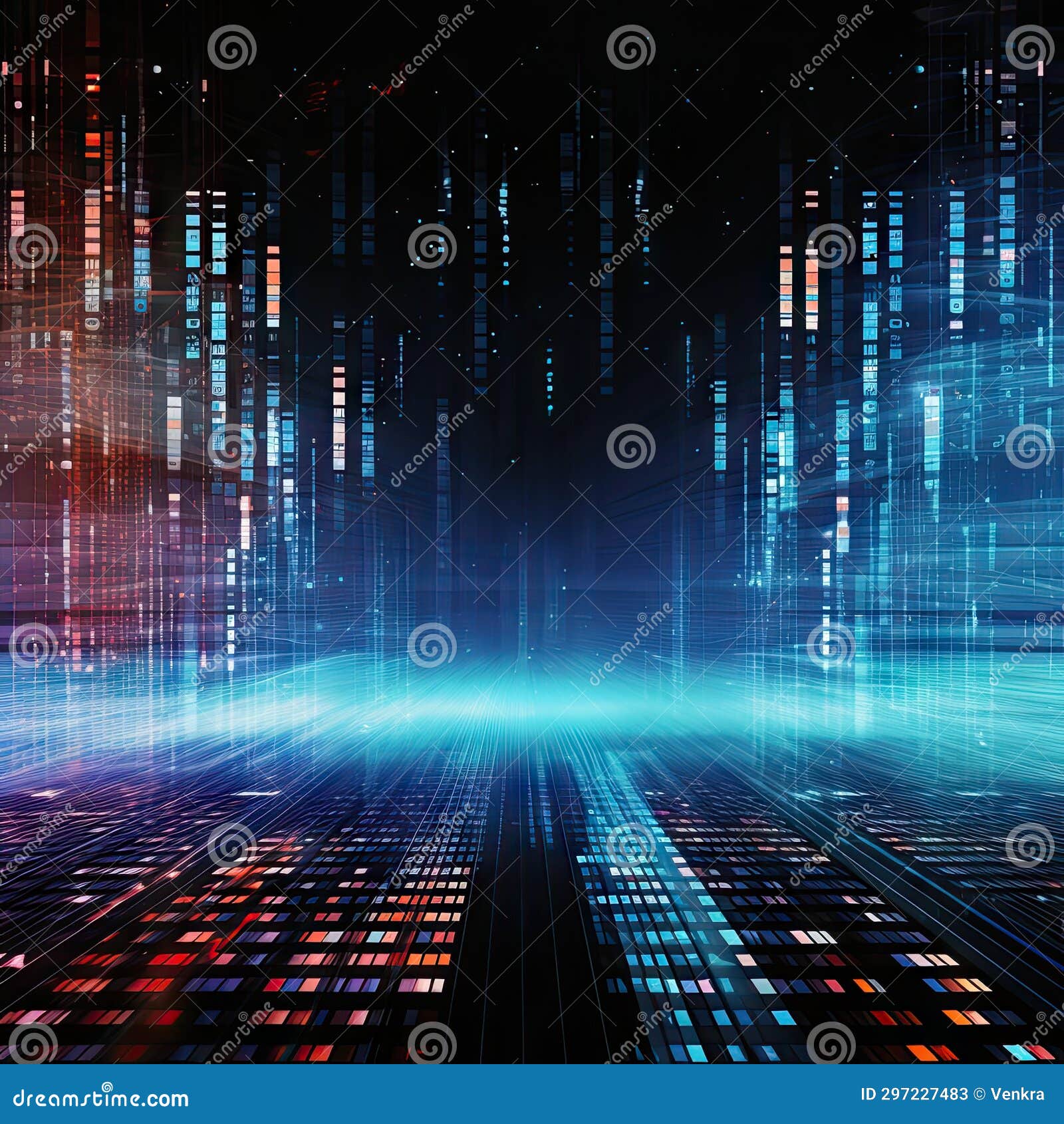 Digital Binary Website Header Banner Stock Image - Image of digital ...