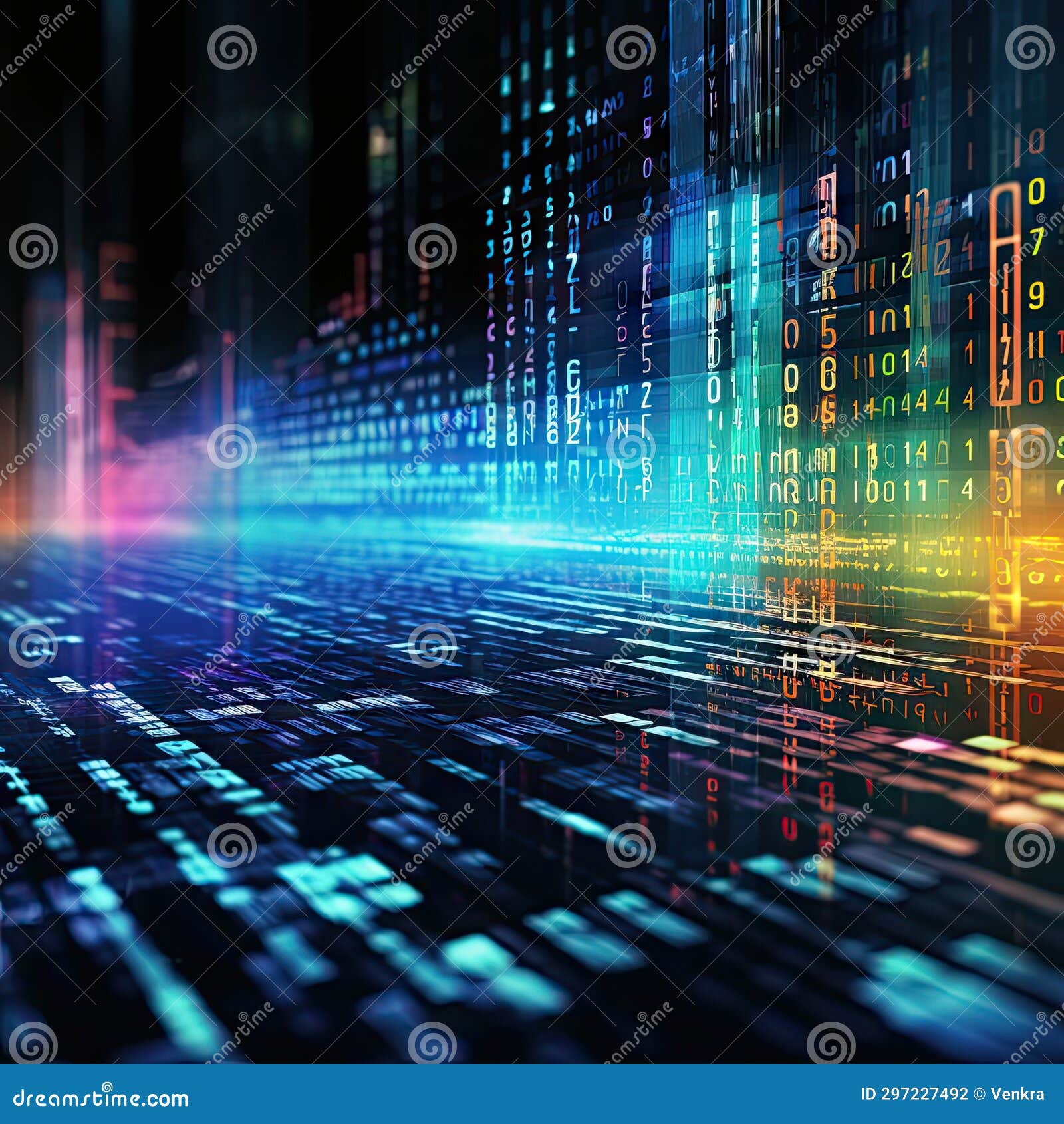 Digital Binary Website Header Banner Stock Photo - Image of binary ...