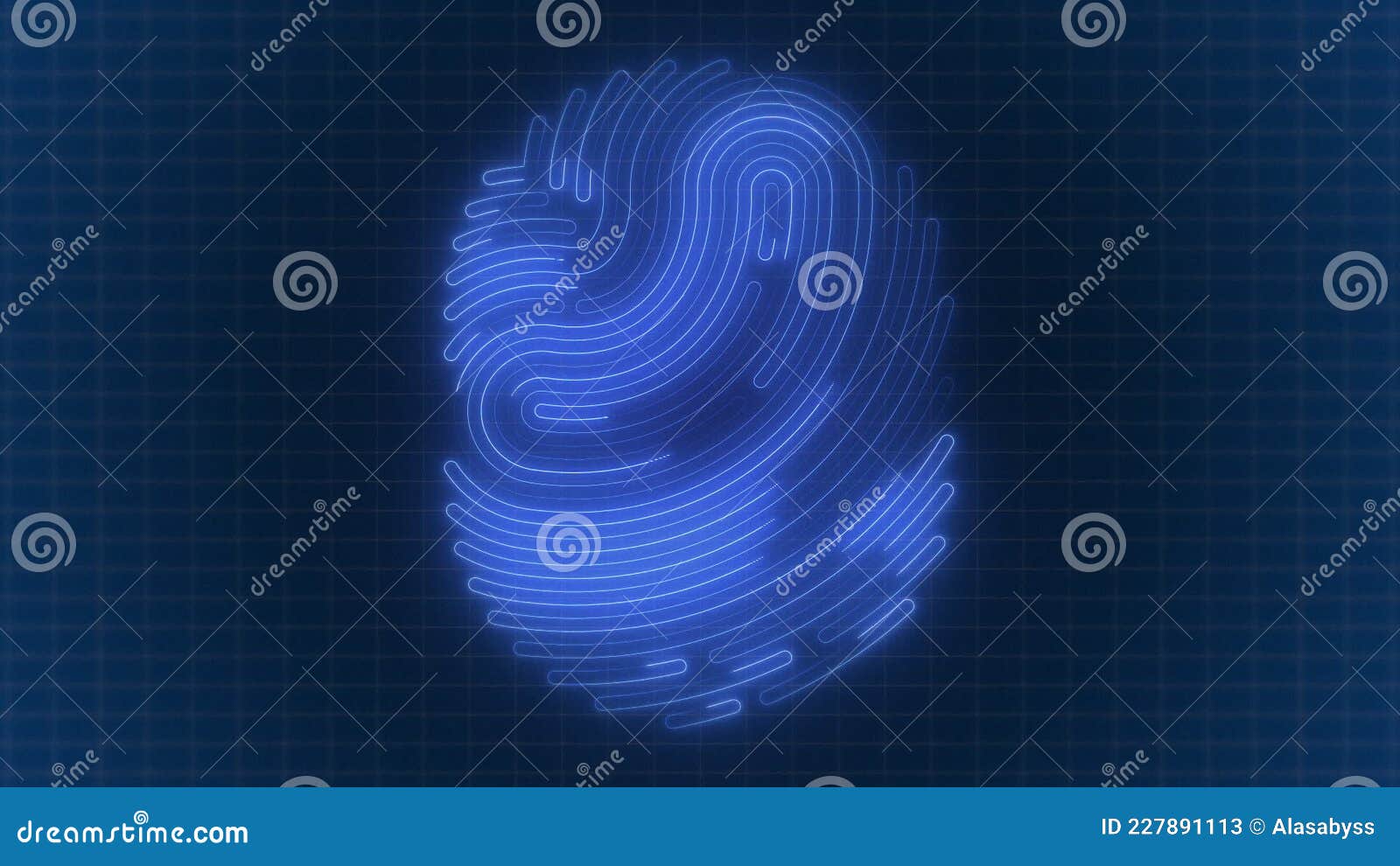 Digital Biometric Fingerprint Motion Background Stock Video - Video of ...