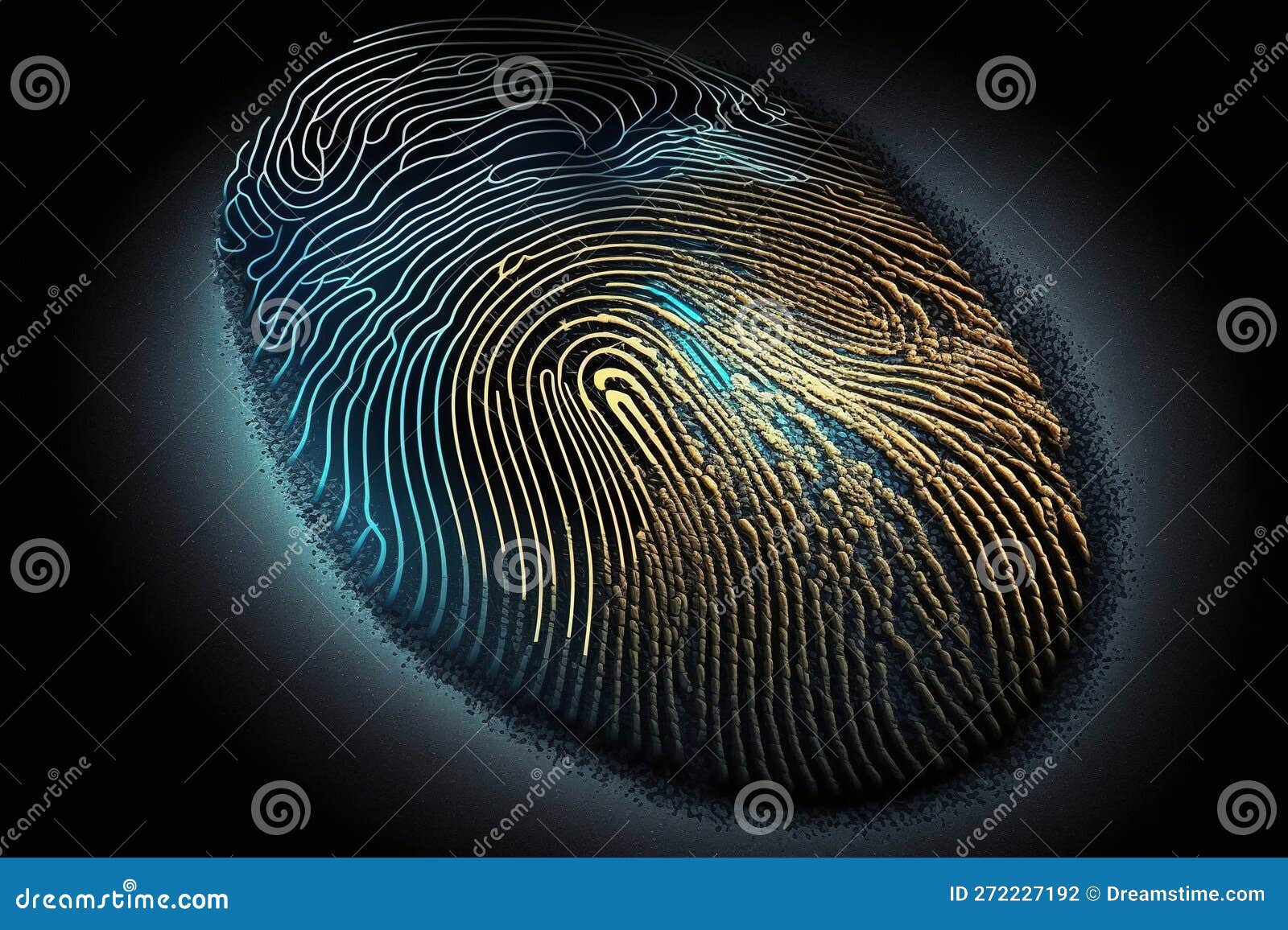 Digital Biometric Identification Systems. Ai Generated Stock ...