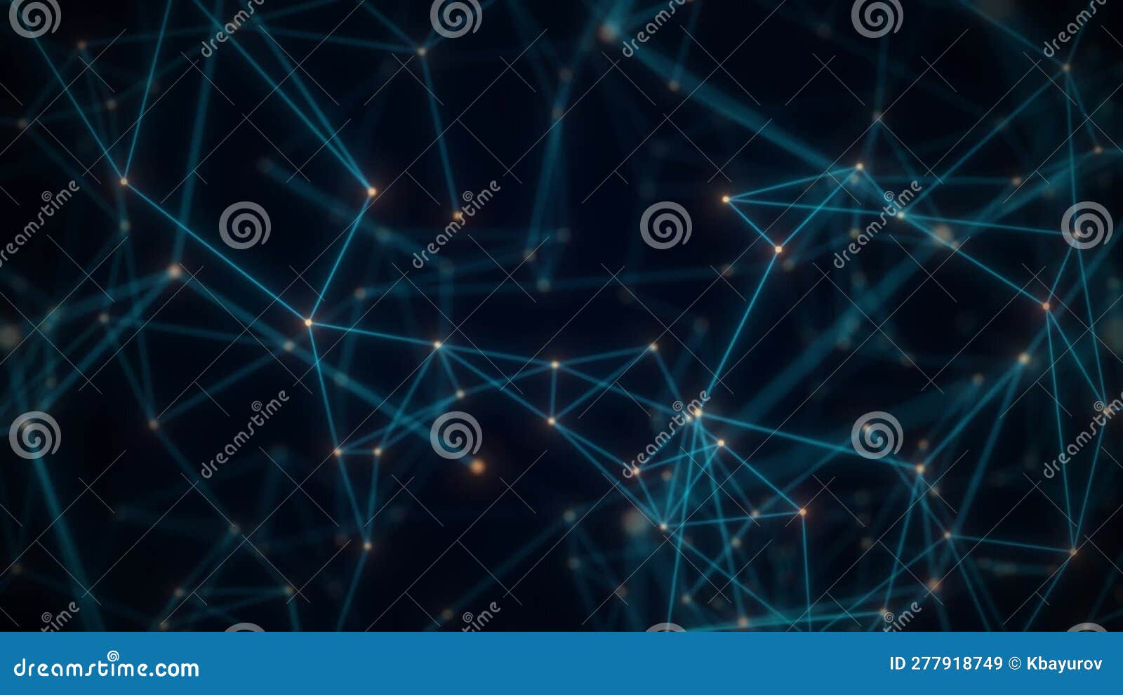 Digital Blue Background with Dots and Lines. Big Data Visualization ...