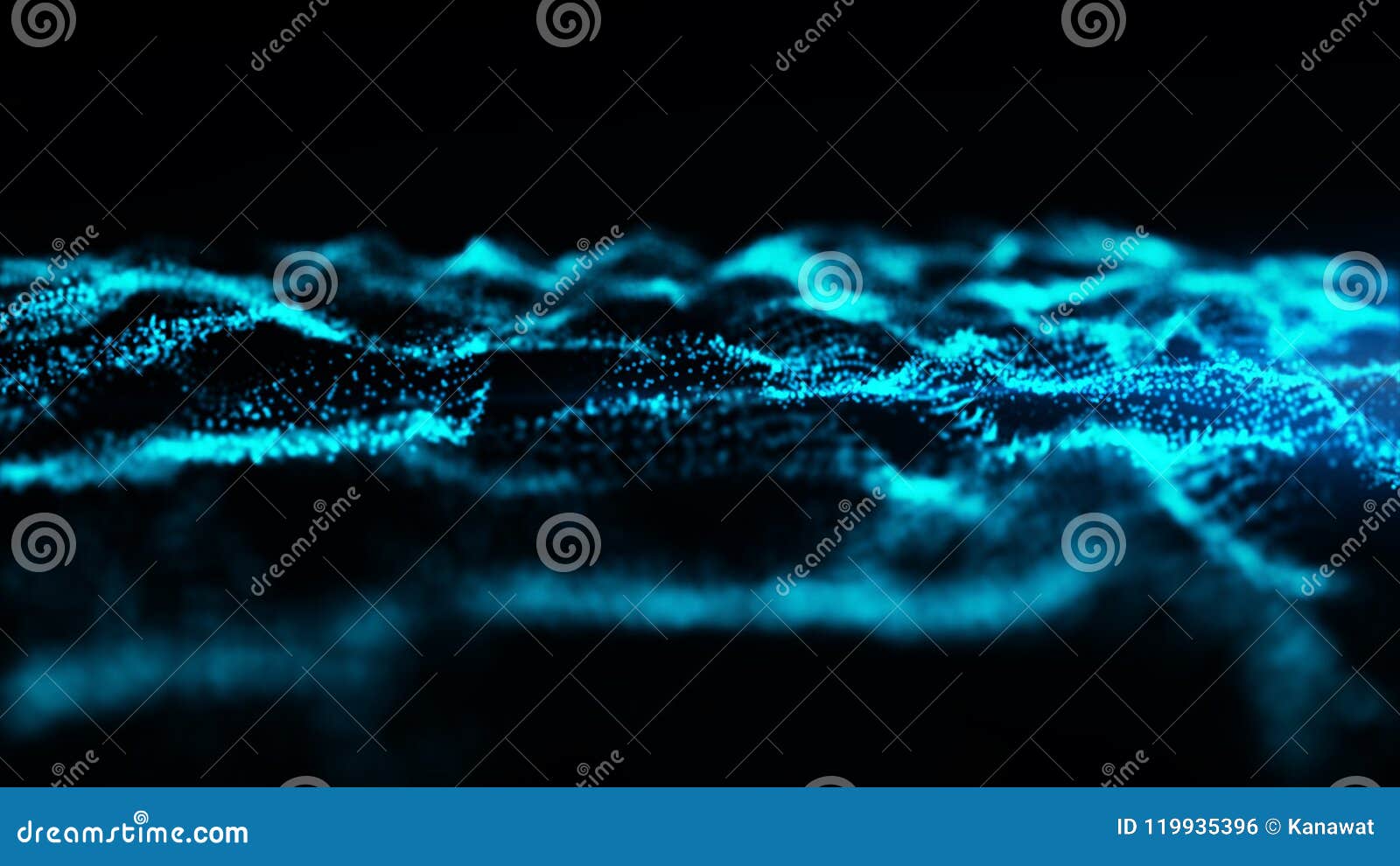 Digital Blue Stripped Light Blurred Background. Stock Photography ...
