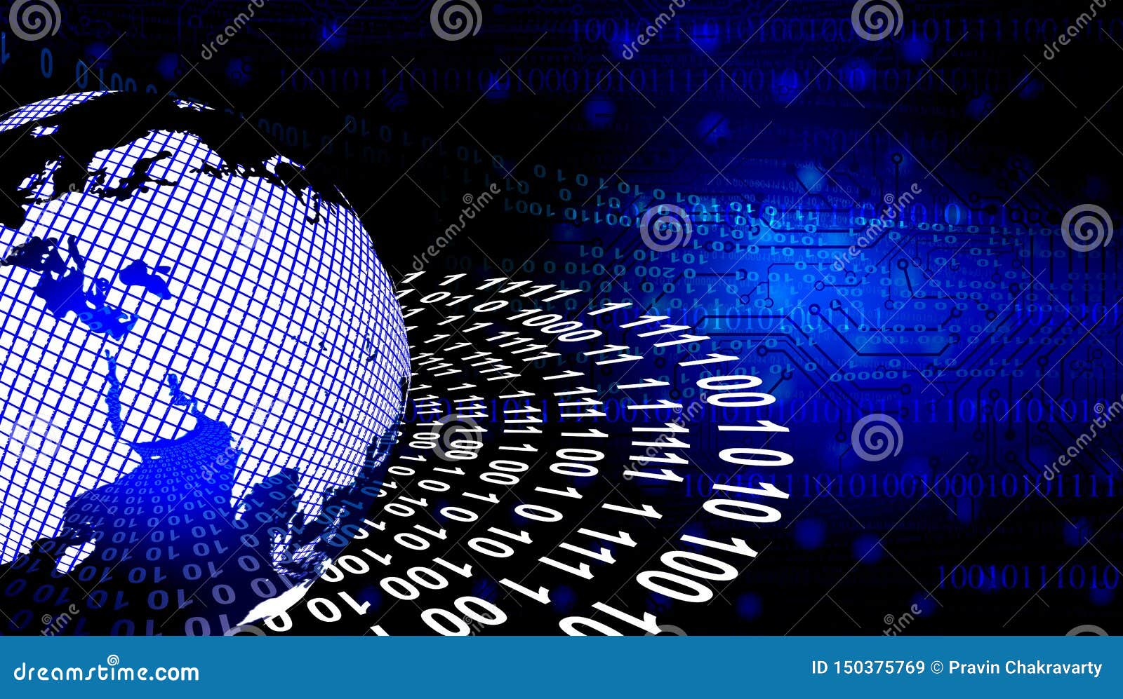 Digital Blue Data Orbits. World Network Technology. Technology ...