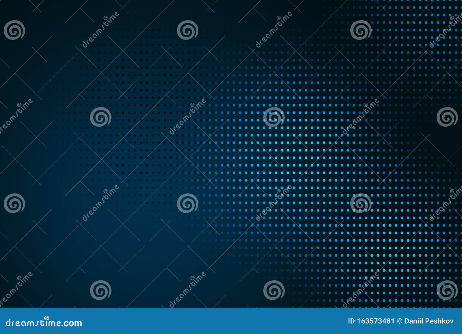 Digital Blue Dots Background Stock Illustration - Illustration of grid ...