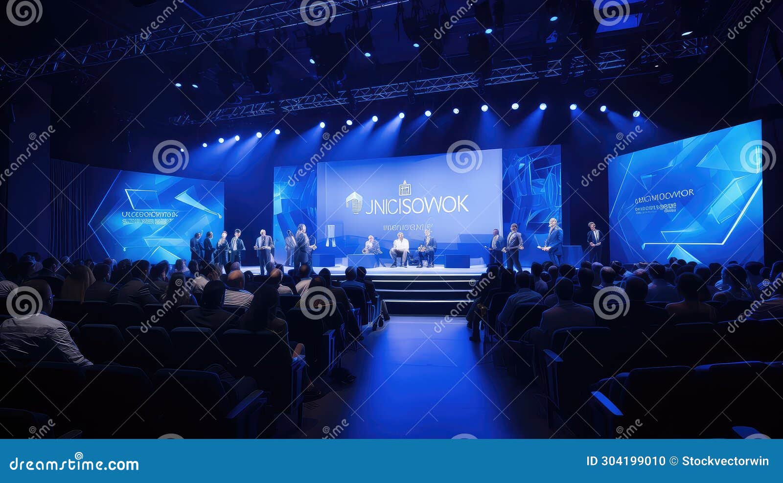 Digital Blue Innovation Background Stock Illustration - Illustration of ...