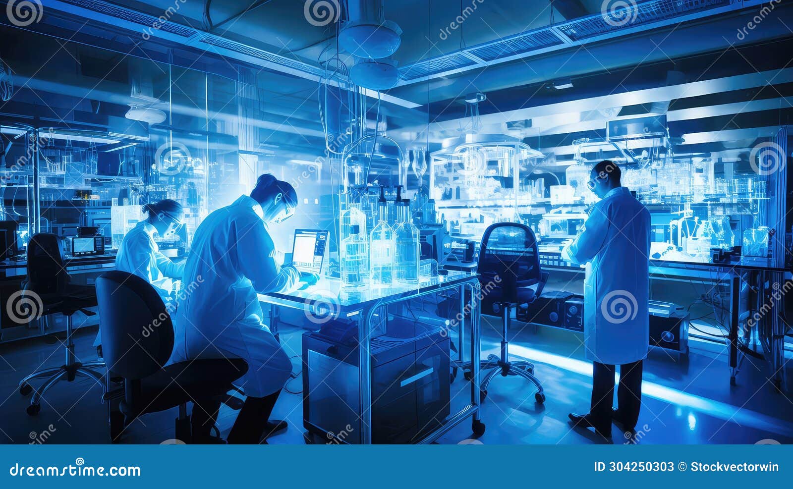 Digital Blue Innovation Background Stock Illustration - Illustration of ...