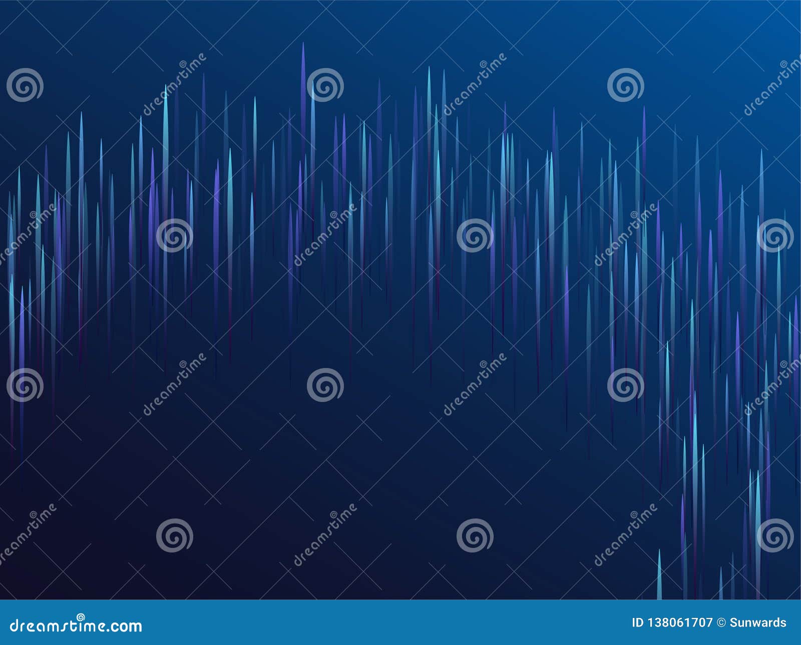 Digital Blue Lines Streams Visual Optic Technology Stock Illustration ...
