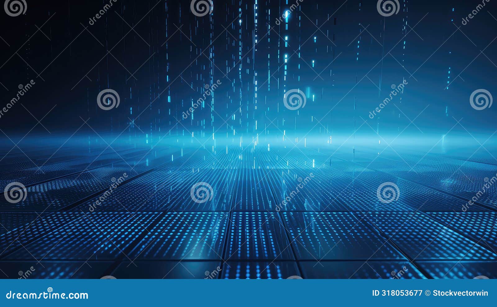 Digital Blue Texture Technology Stock Illustration - Illustration of ...
