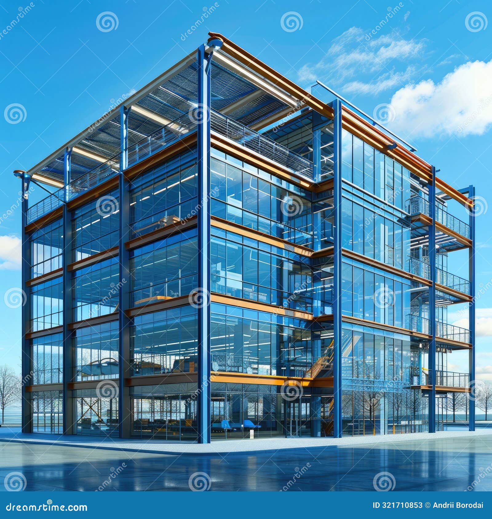 Digital Blueprint: Software-Defined Concrete Structure. Stock ...