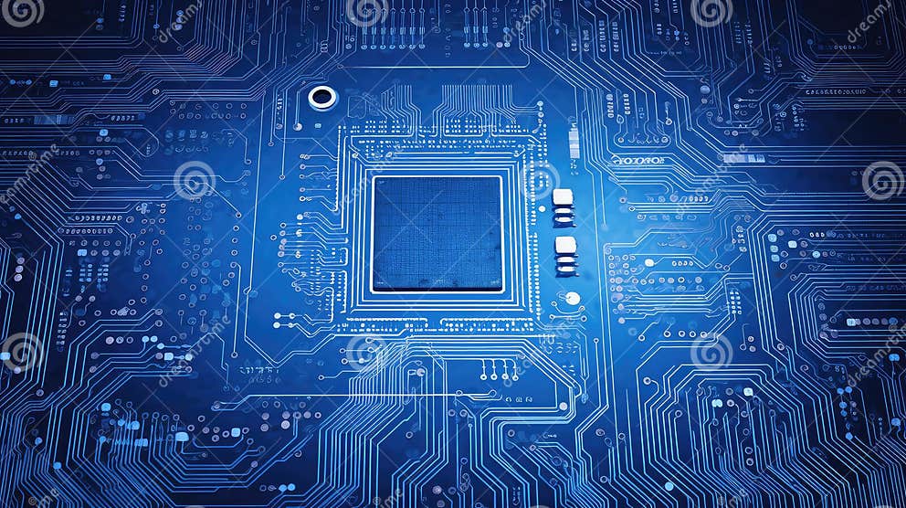 Digital Blueprint Technology Stock Illustration - Illustration of ...