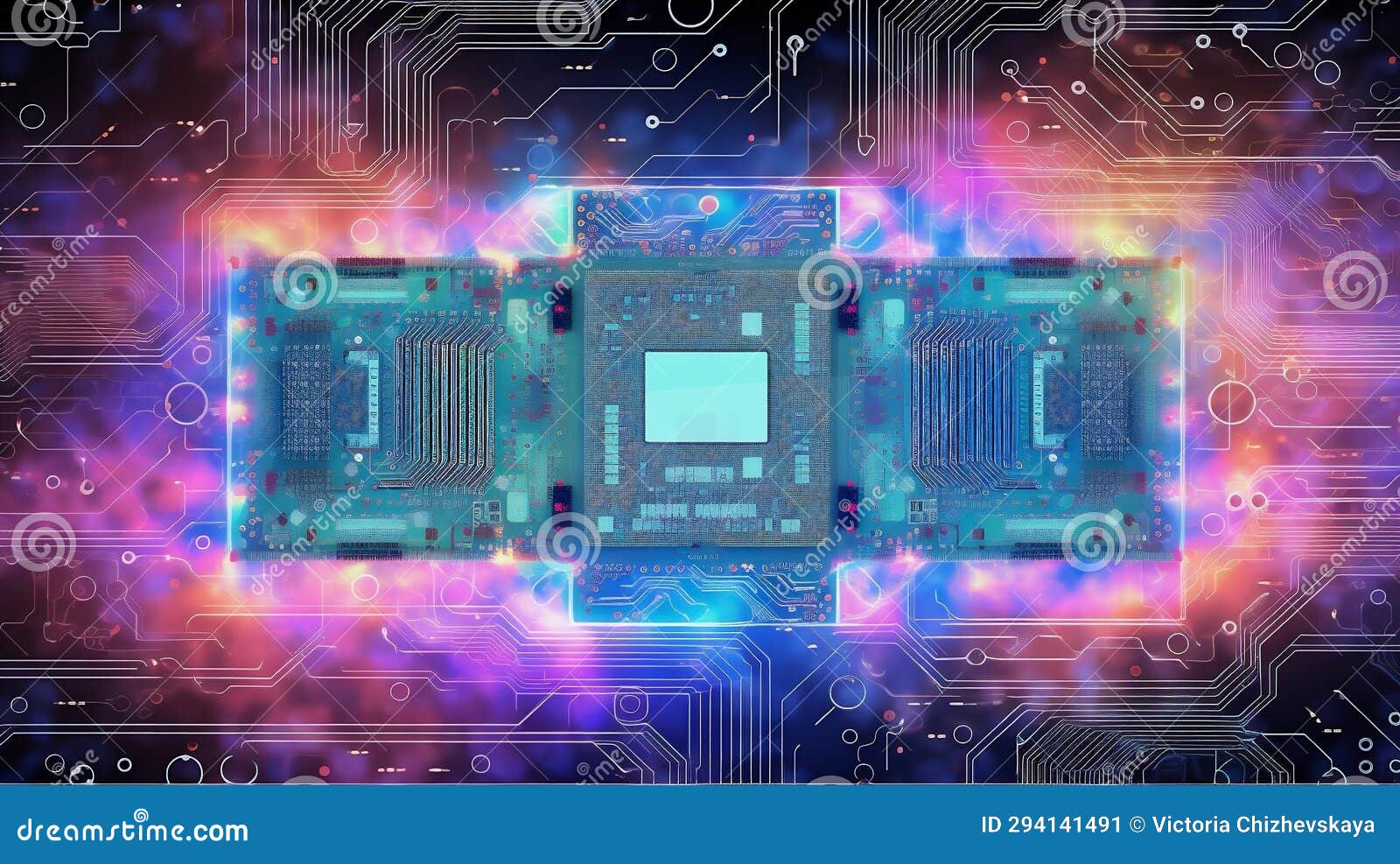 Digital Board Tech Hardware Circuit Computing Network Technology ...
