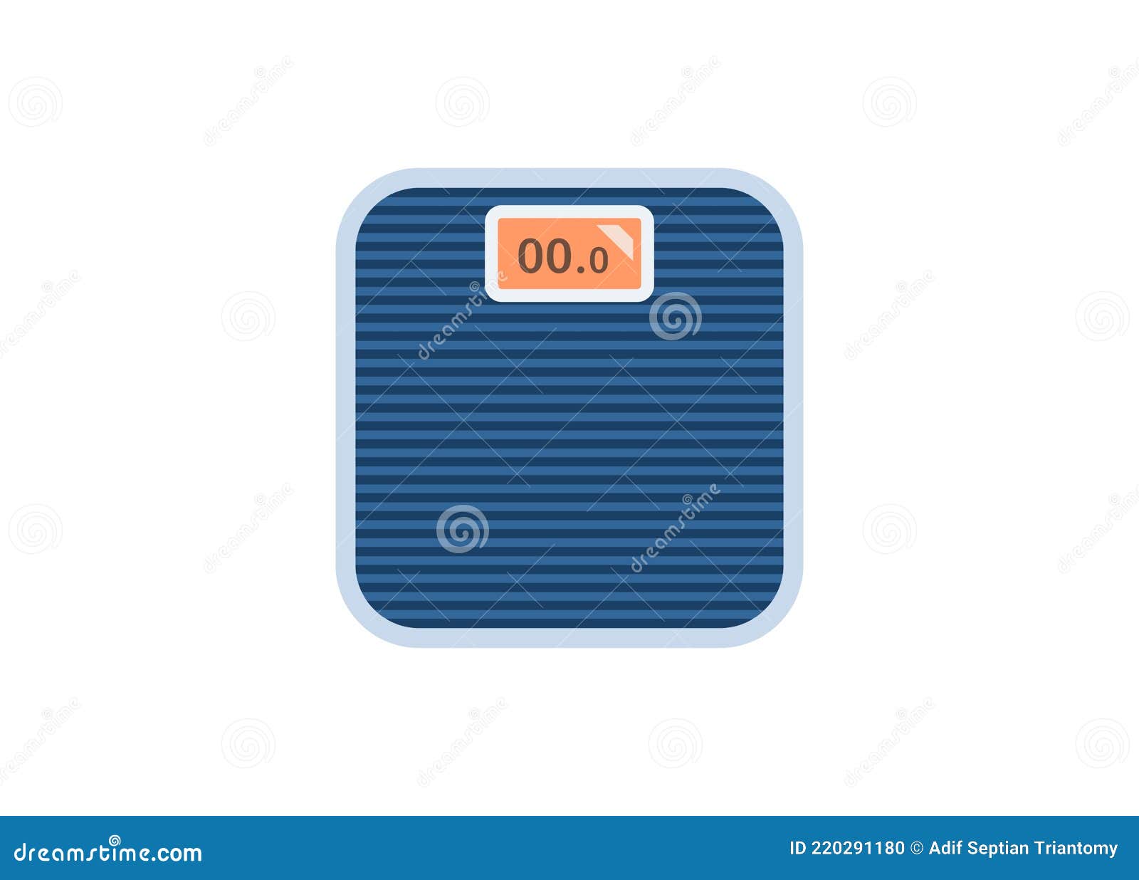 Body Scales On Pastel Mint Background Vector Illustration ...