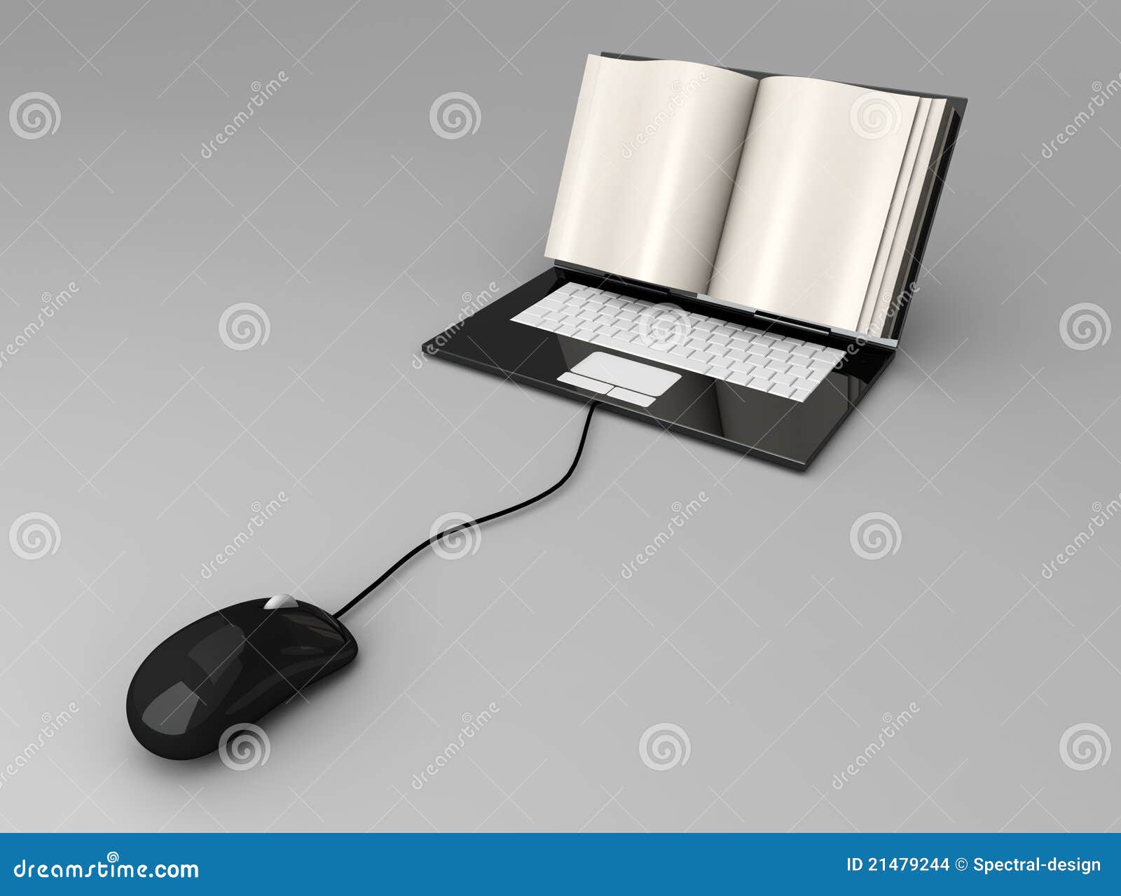 Digital Book stock illustration. Illustration of knowledge - 21479244