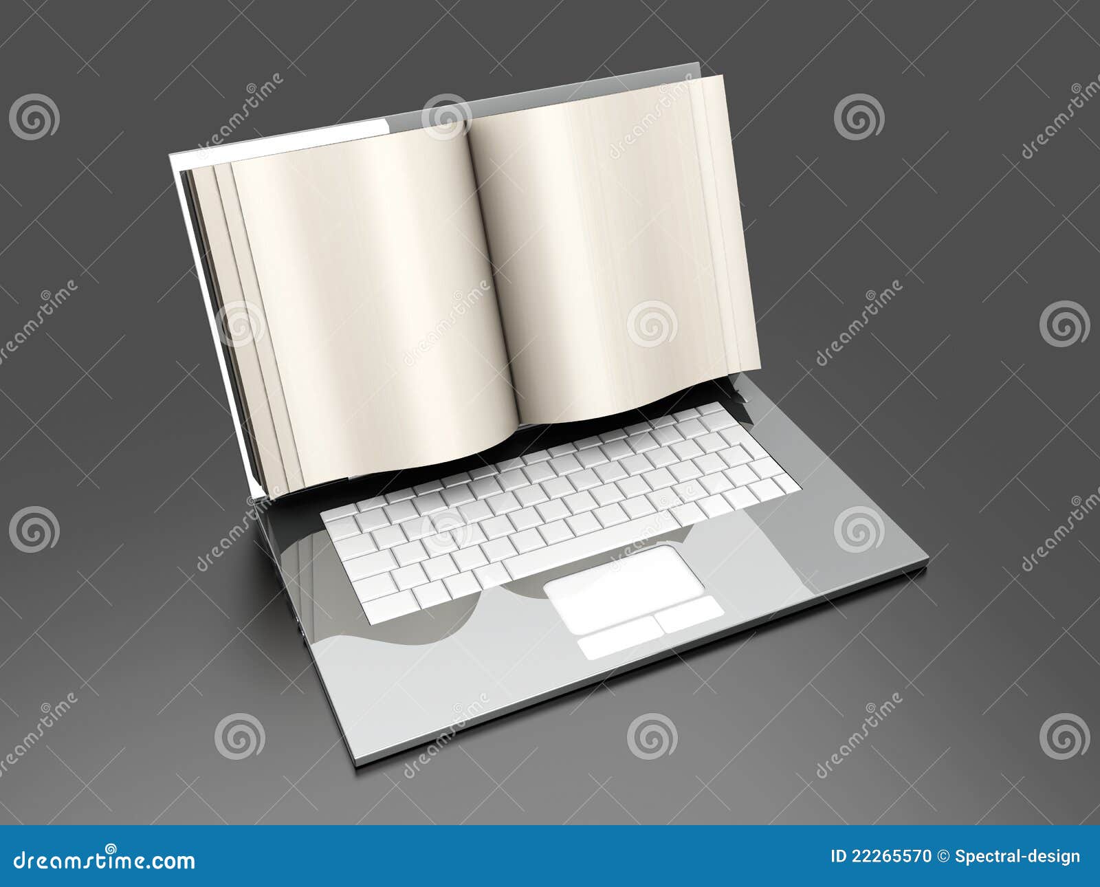 Digital Book stock illustration. Illustration of hardcover - 22265570