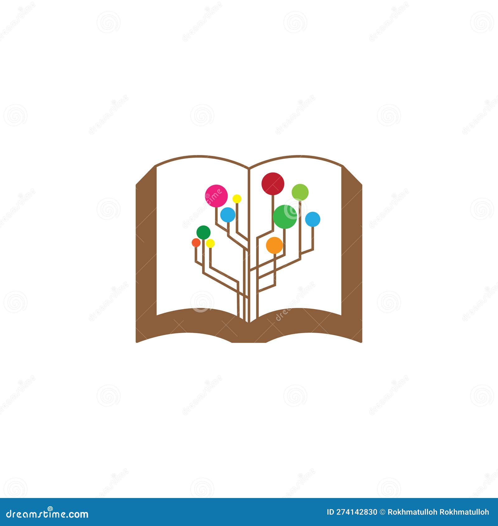 Digital Book Electronics Logo Template Design Abstract Network Circuit ...