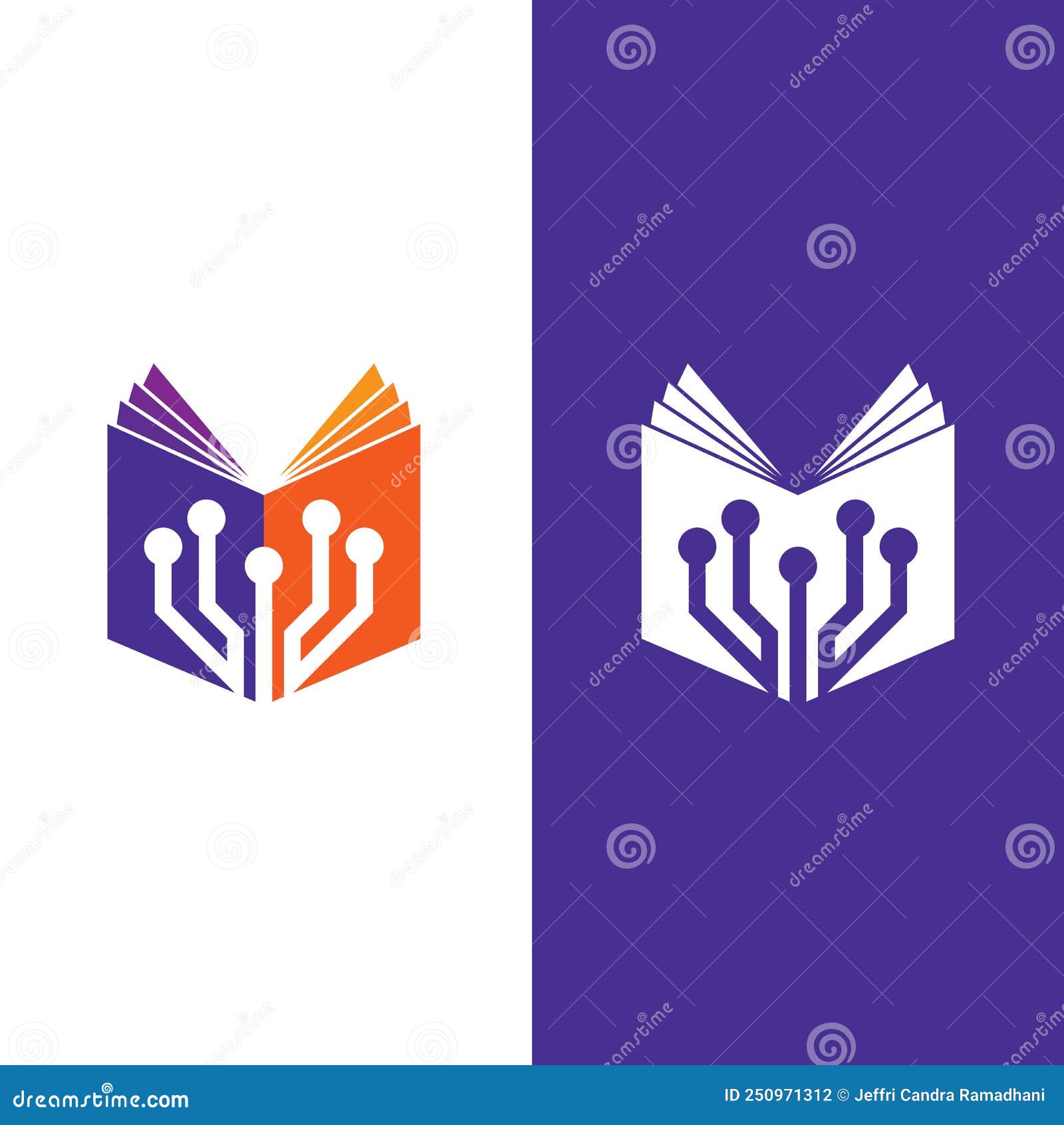 Digital Book Logo Icon Technology Vector Stock Vector - Illustration of ...