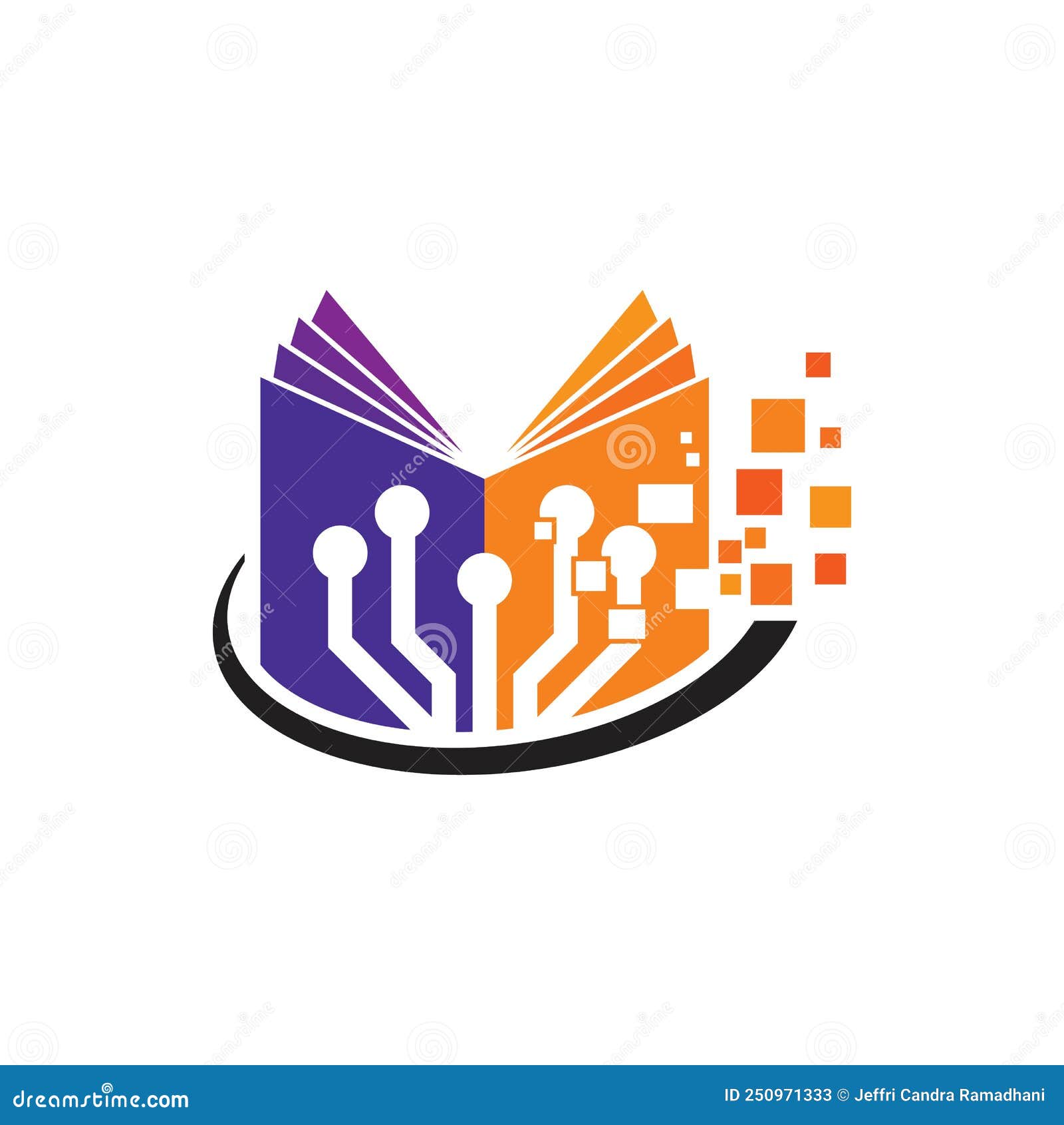 Digital Book Logo Icon Technology Vector Stock Vector - Illustration of ...