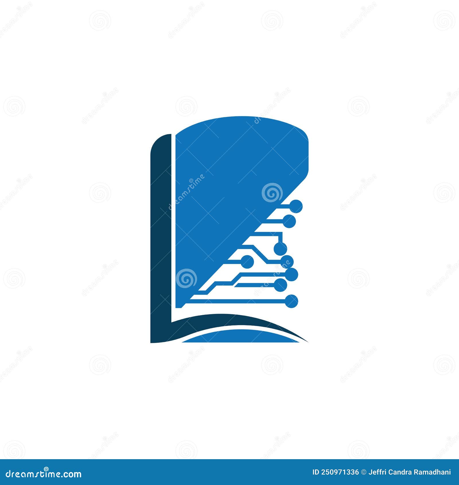 Digital Book Logo Icon Technology Vector Stock Vector - Illustration of ...