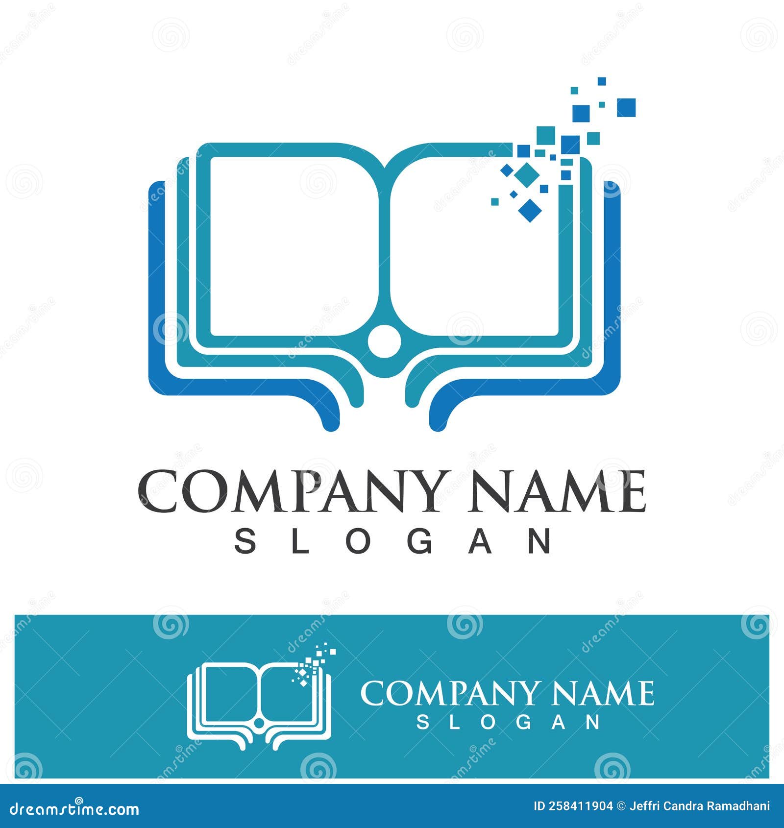 Digital Book Logo Icon Technology Vector Stock Vector - Illustration of ...
