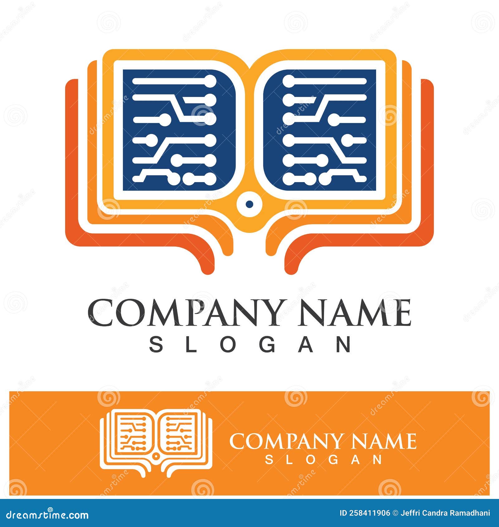 Digital Book Logo Icon Technology Vector Stock Vector - Illustration of ...