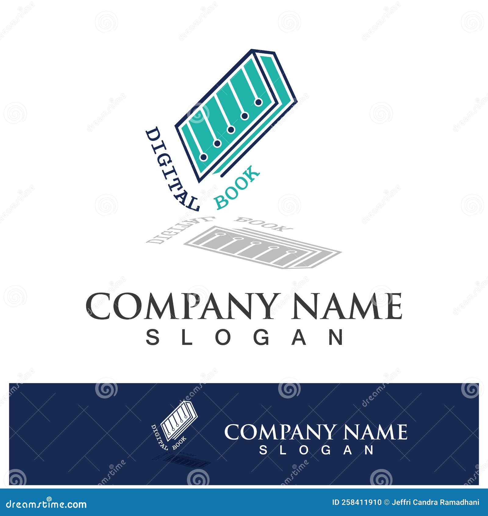 Digital Book Logo Icon Technology Vector Stock Vector - Illustration of ...