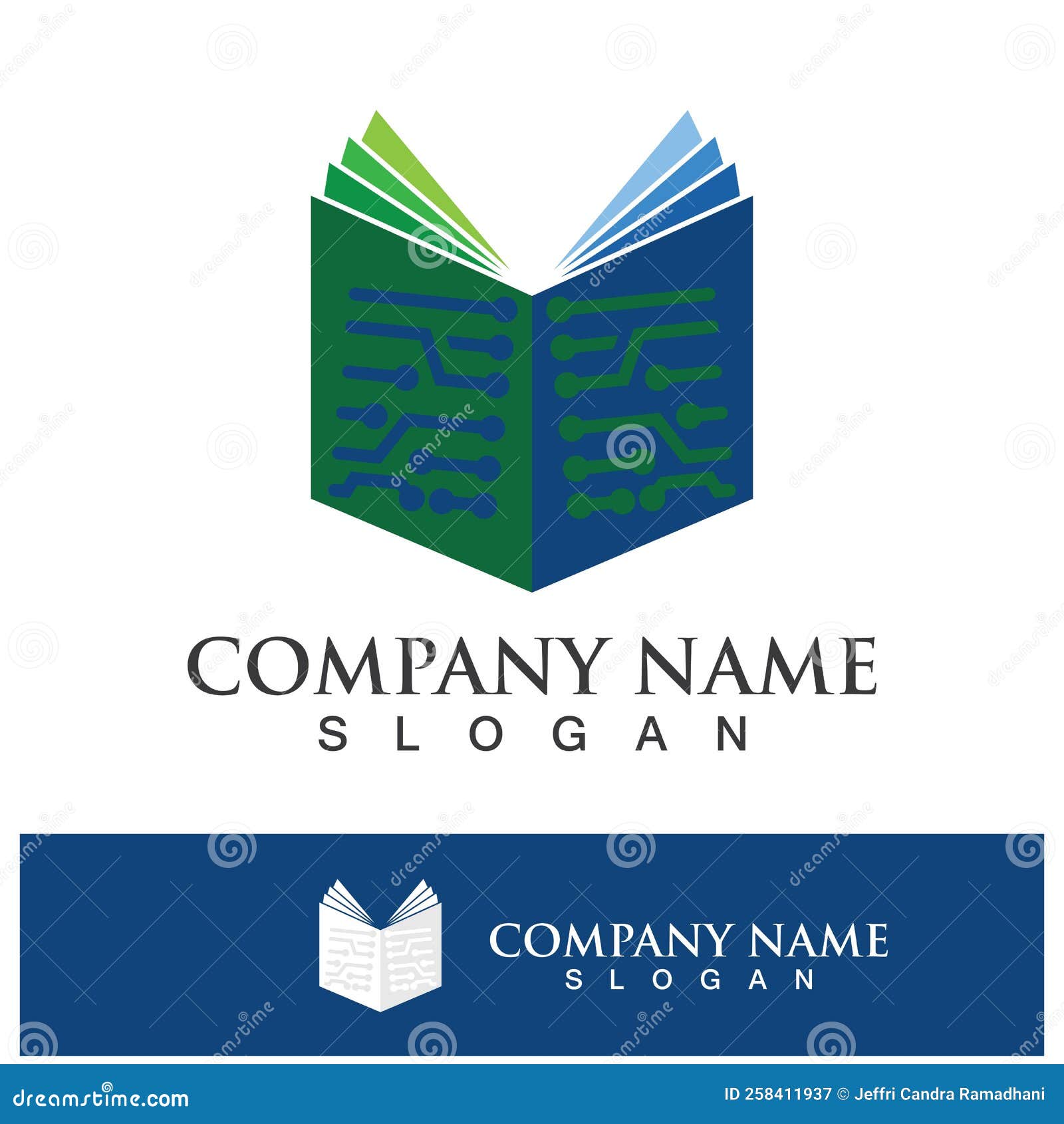 Digital Book Logo Icon Technology Vector Stock Vector - Illustration of ...