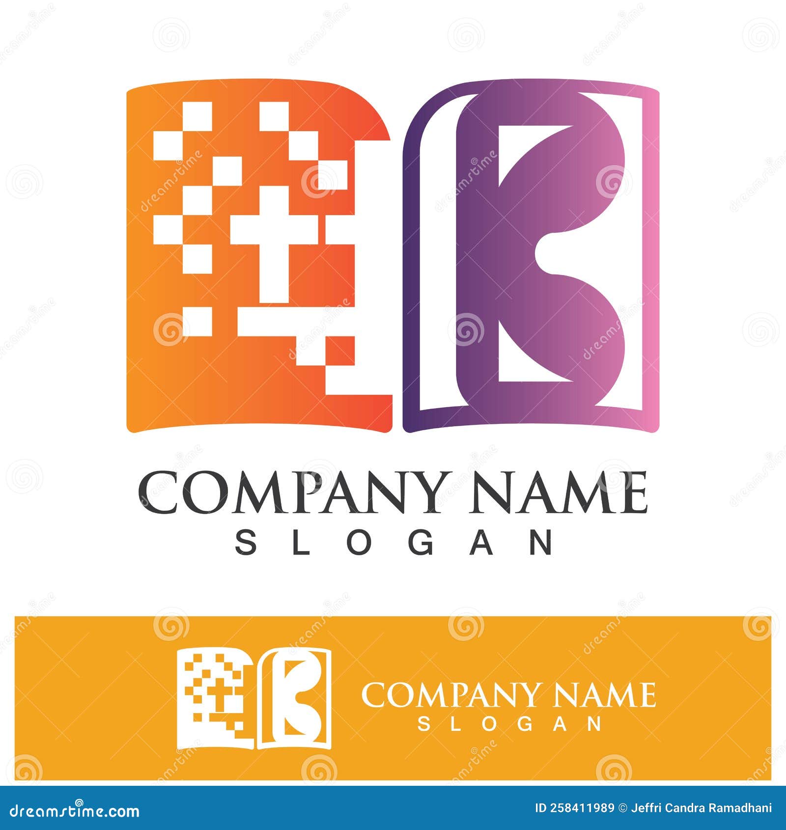 Digital Book Logo Icon Technology Vector Stock Vector - Illustration of ...