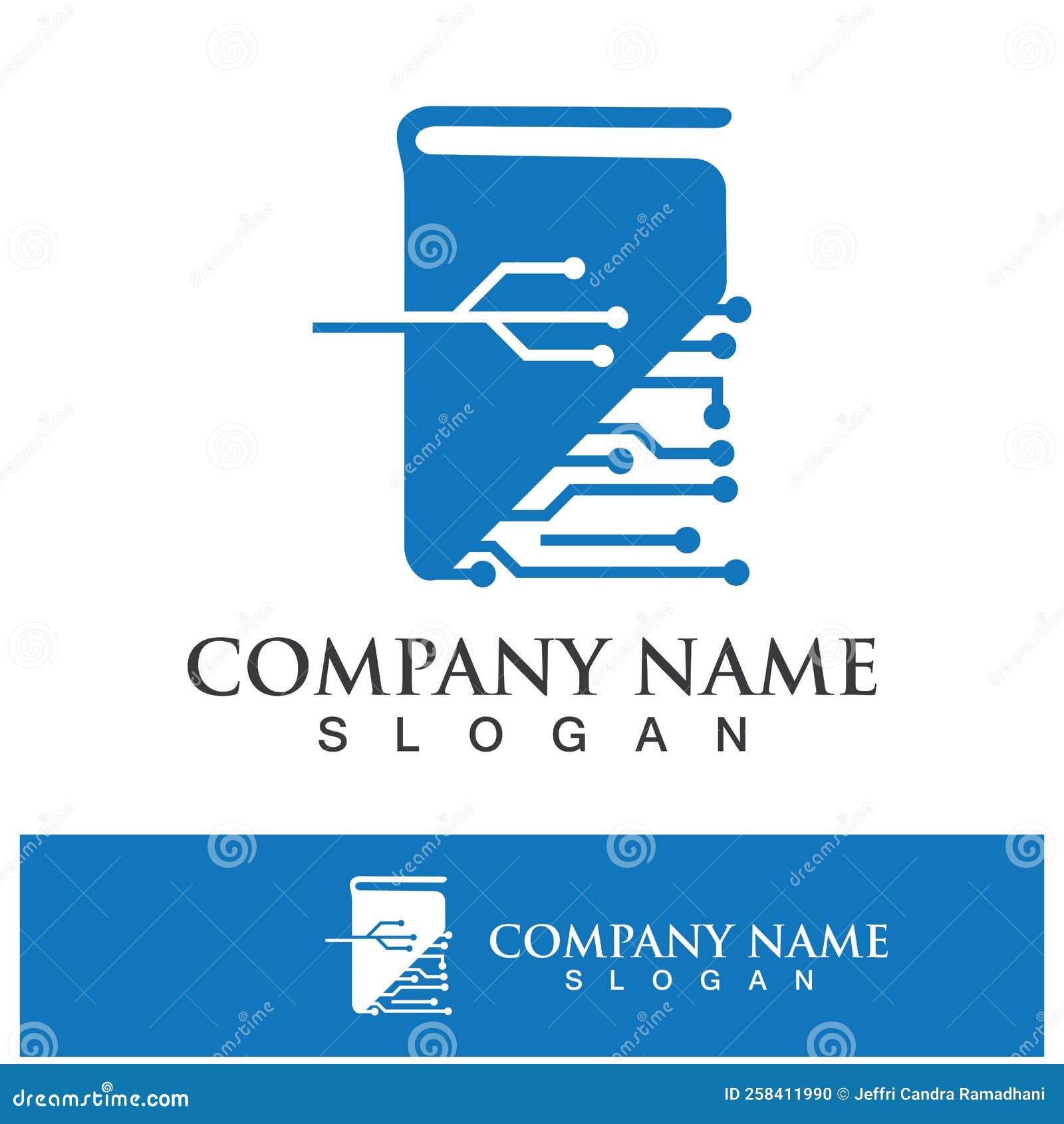 Digital Book Logo Icon Technology Vector Stock Vector - Illustration of ...