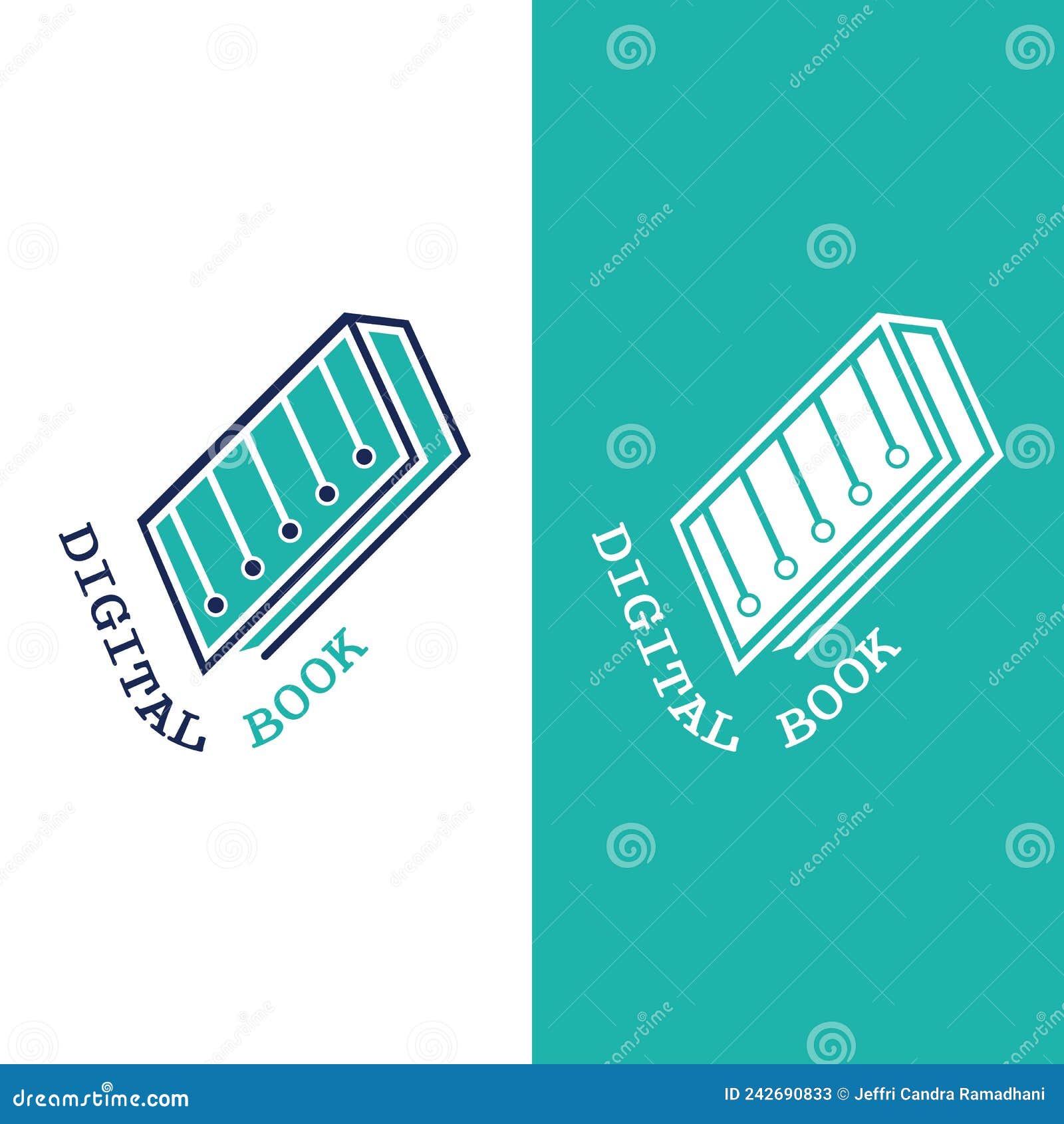 Digital Book Logo Icon Technology Vector Stock Vector - Illustration of ...