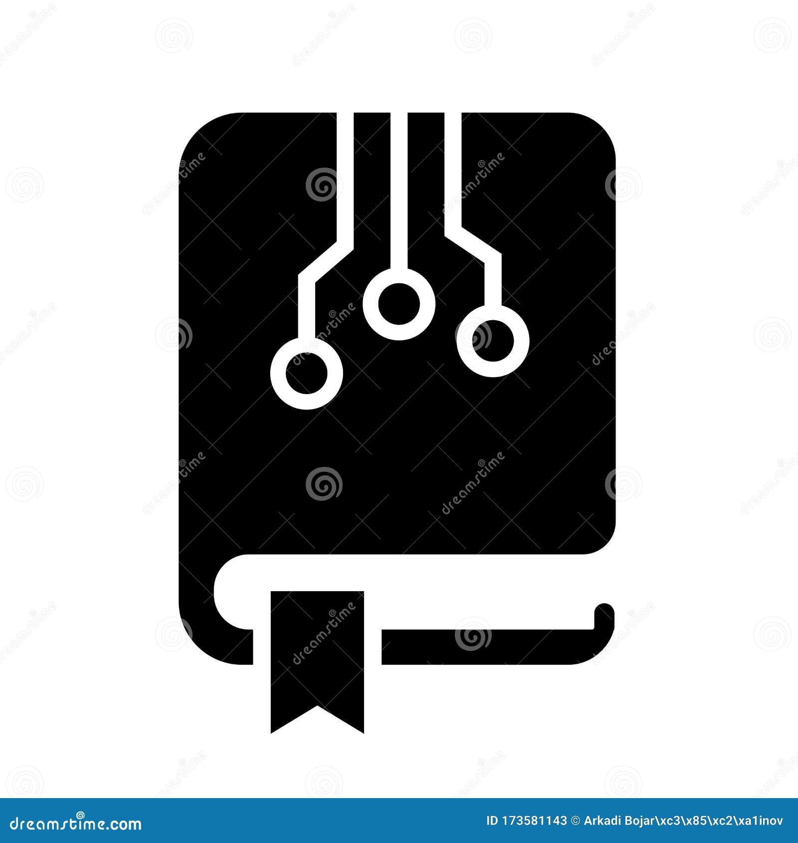 Digital book vector icon stock vector. Illustration of ebooks - 173581143