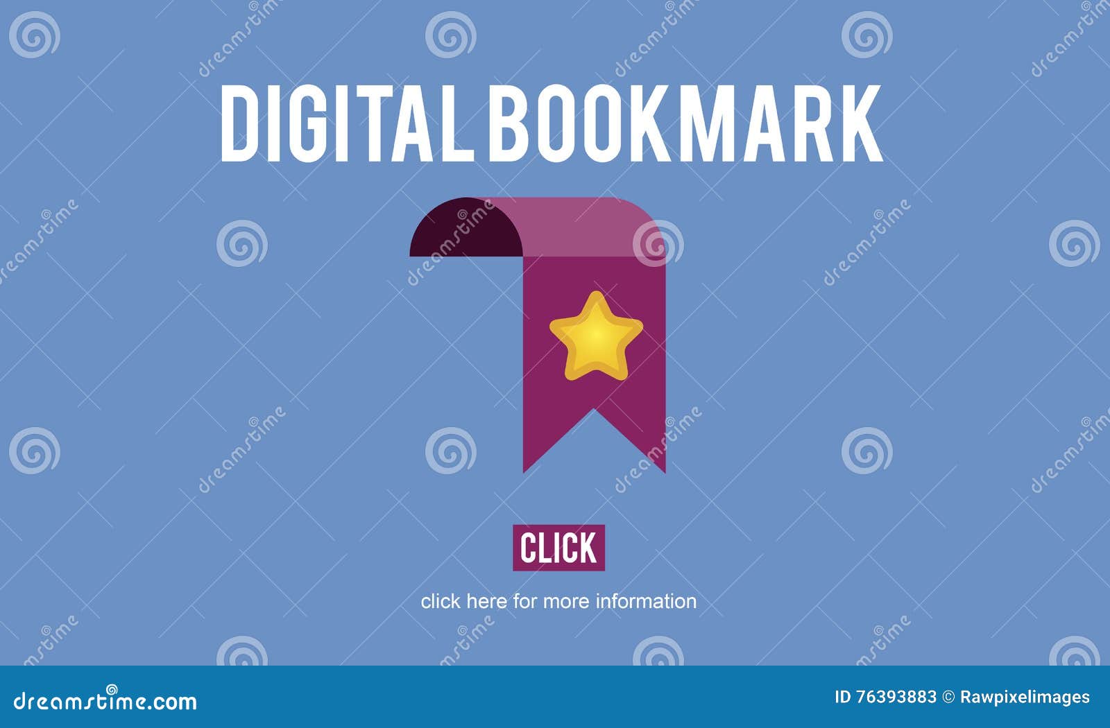 Digital Bookmark Internet Data Technology Concept Stock Illustration ...