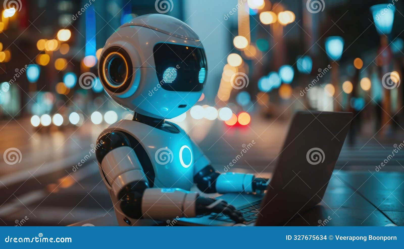 Digital Bot Using Laptop AI Chatbot Automatic Answering, System ...