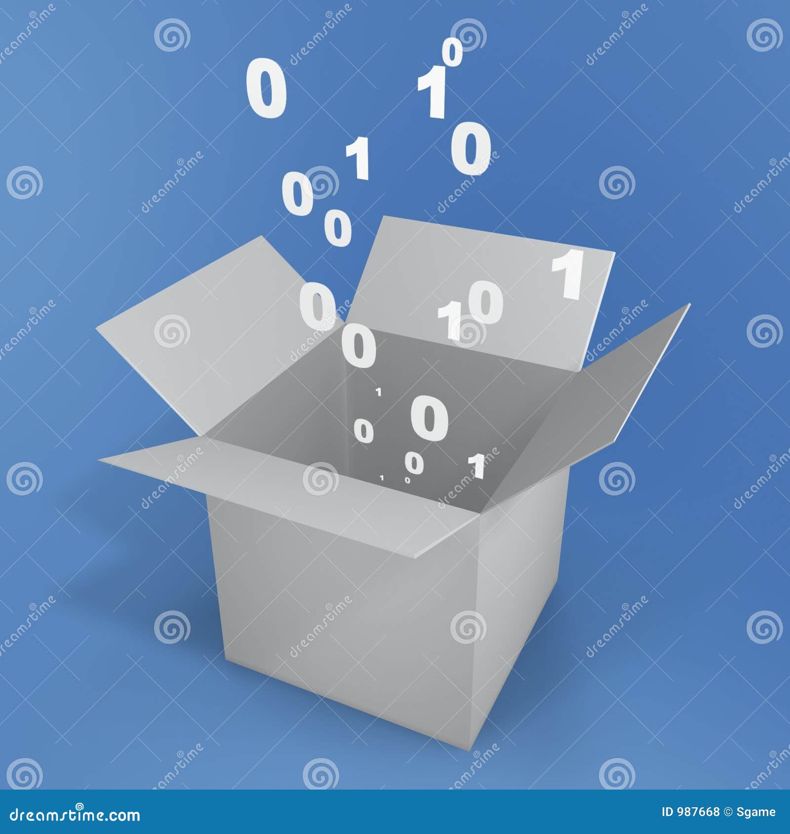 Digital box stock illustration. Illustration of digital - 987668