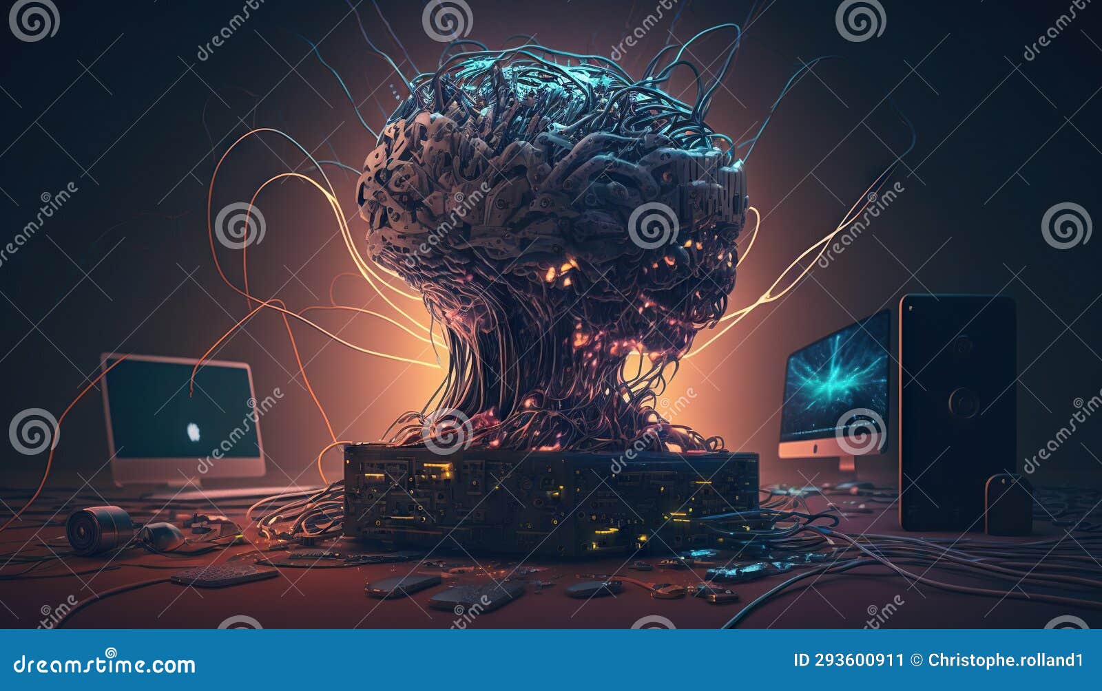 Digital Brain Machine - Artificial Intelligence - Generative AI, AI ...