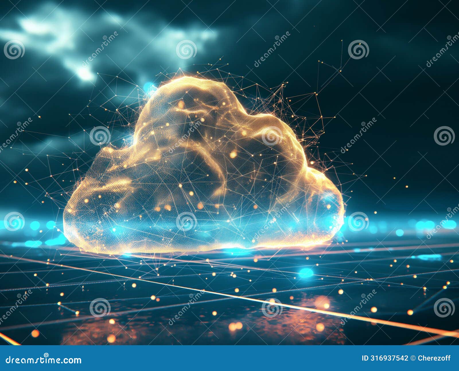 Digital Brain Network Concept Stock Photo - Image of artificial ...