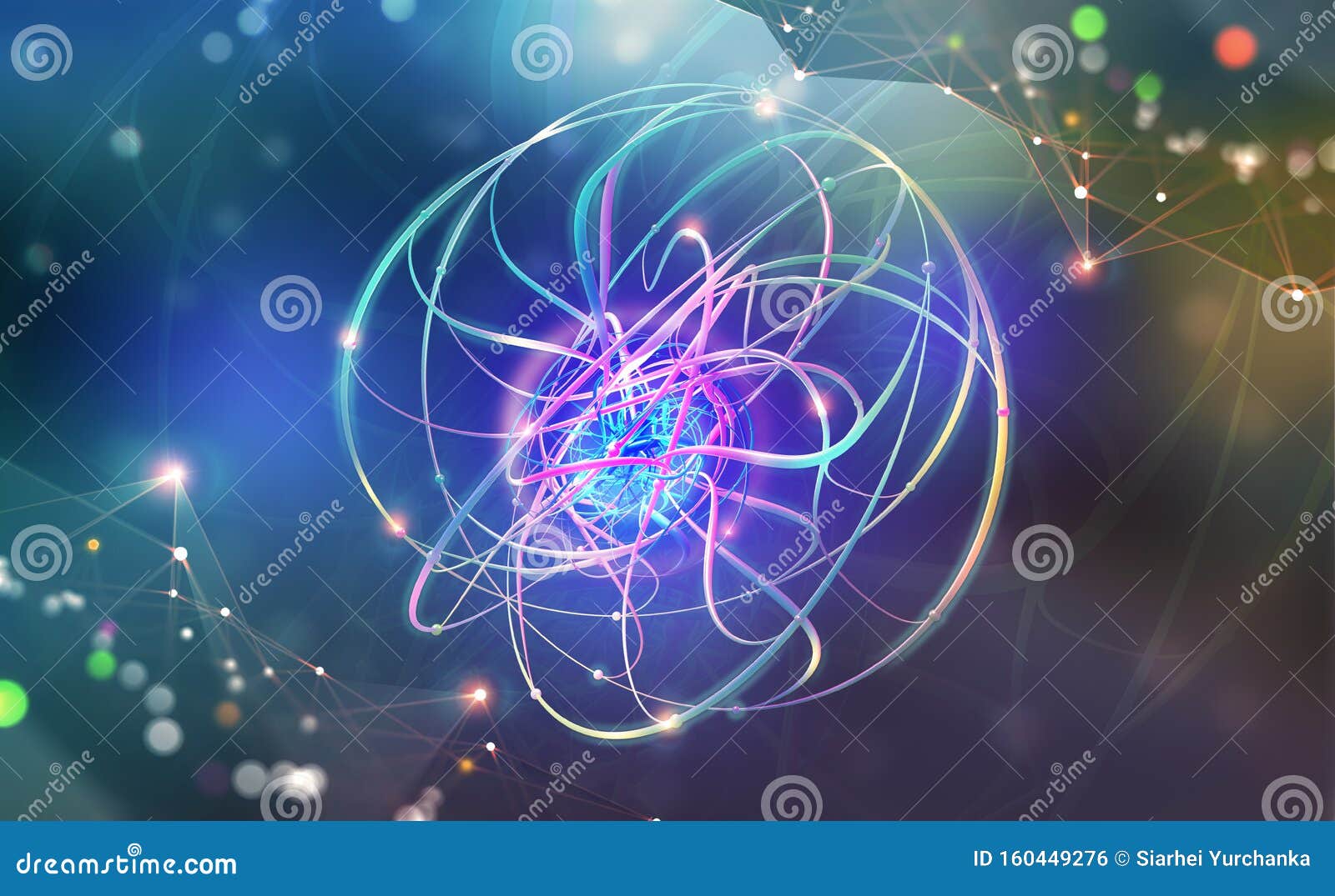 Digital Brain And Neural Networks. Artificial Intelligence Royalty-Free ...