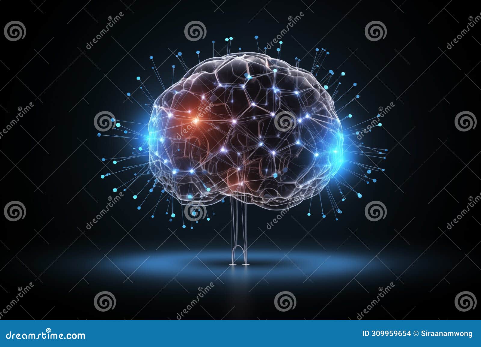Digital Brain. Science and Technology Concept. Concept of Human ...