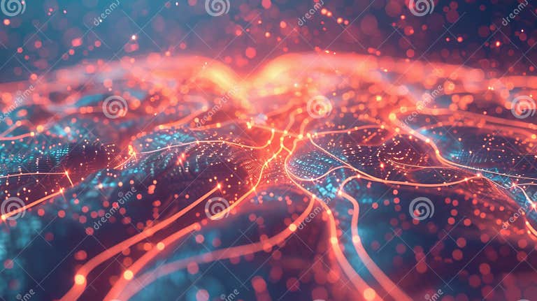 Digital Brain Synapse Transmission Illustration Stock Illustration ...