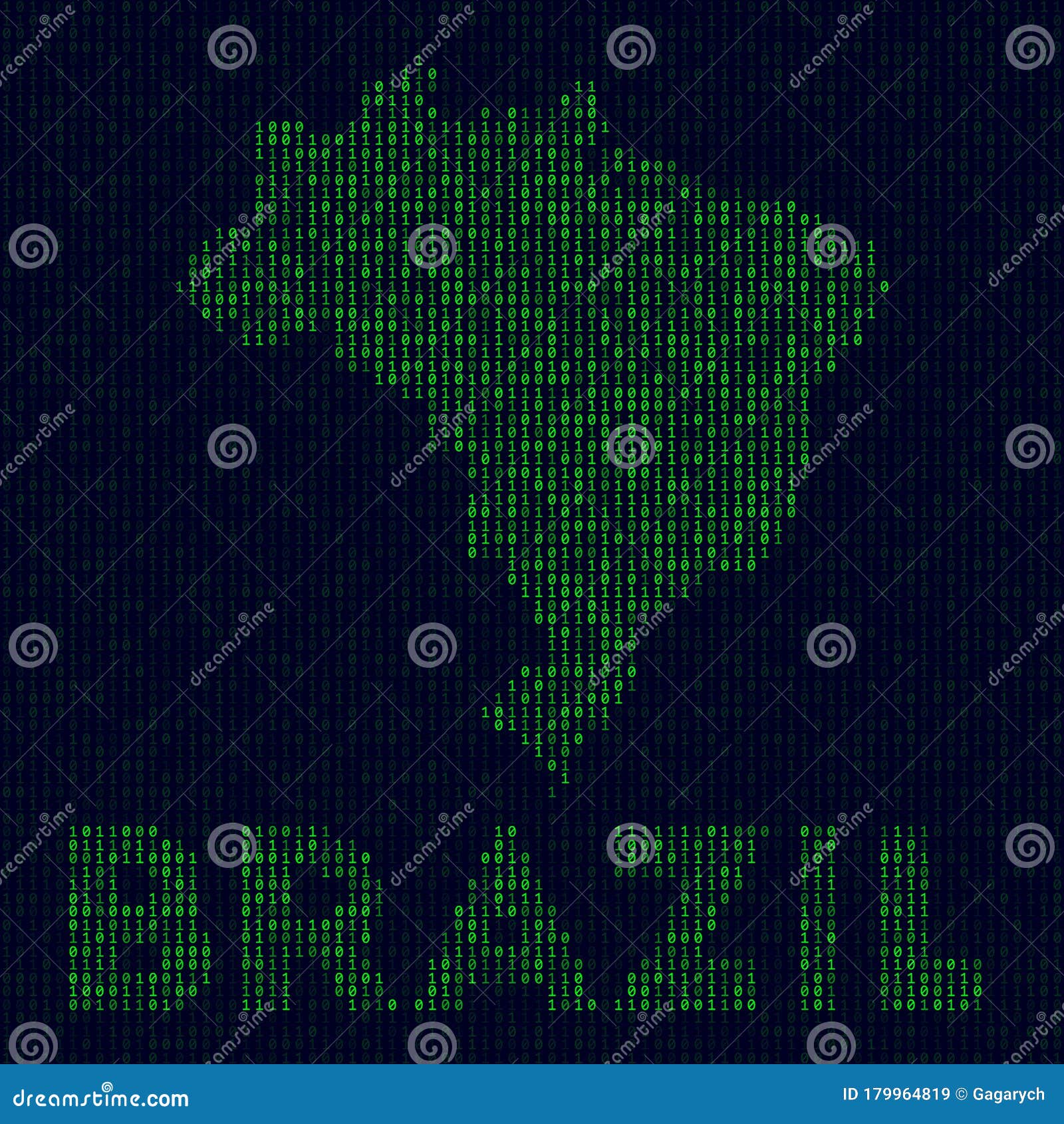 Digital Brazil logo. stock vector. Illustration of cyber - 179964819