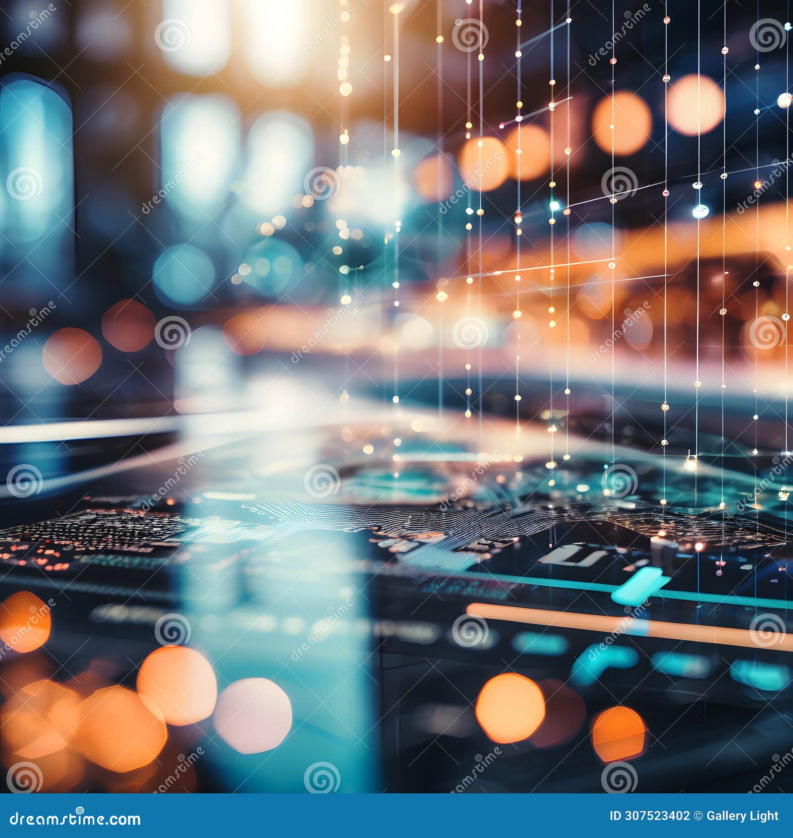 Digital Broad Technology Concept. Stock Illustration - Illustration of ...