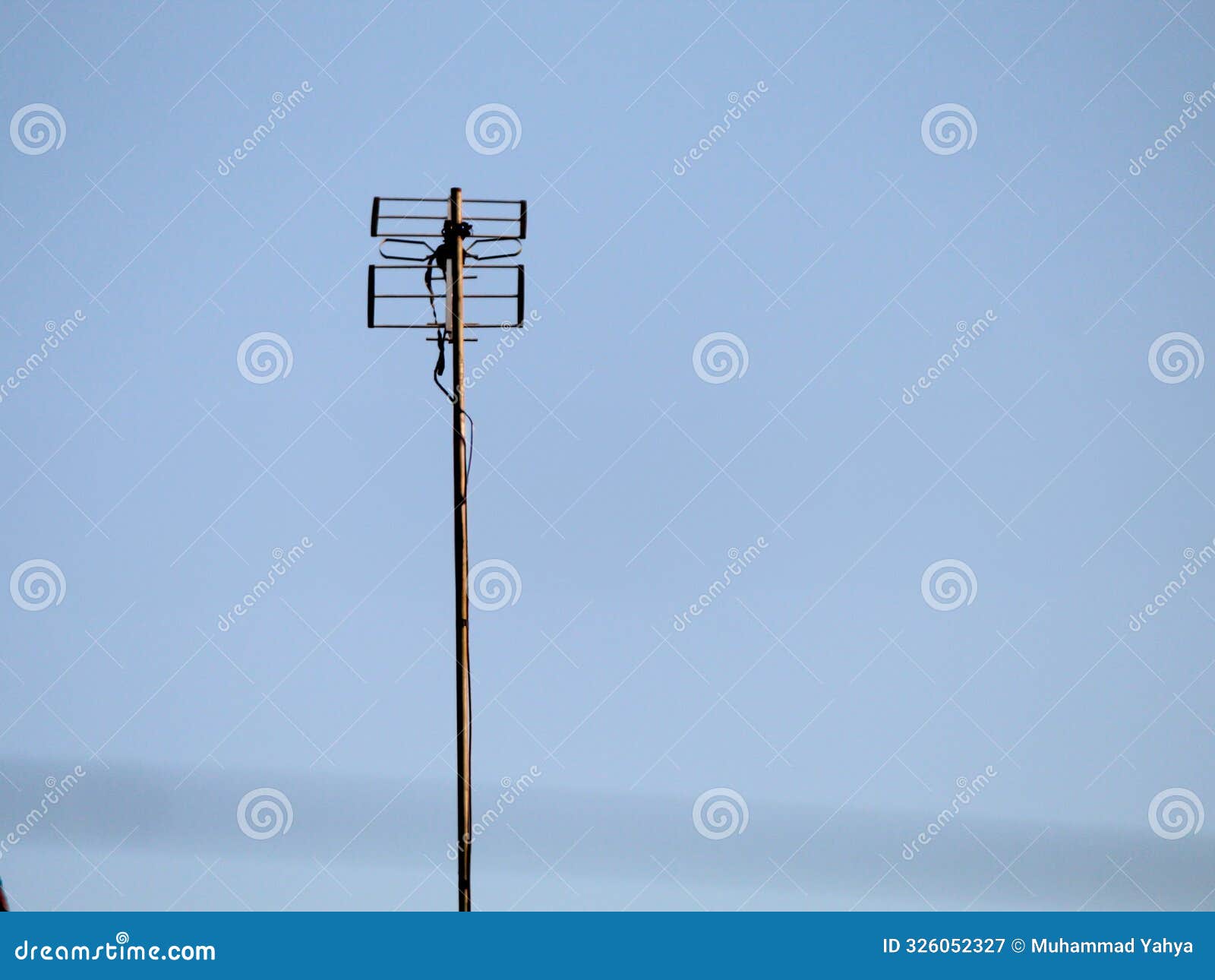Digital Broadcast Capture Antenna in DVB T2 Format Stock Image - Image ...