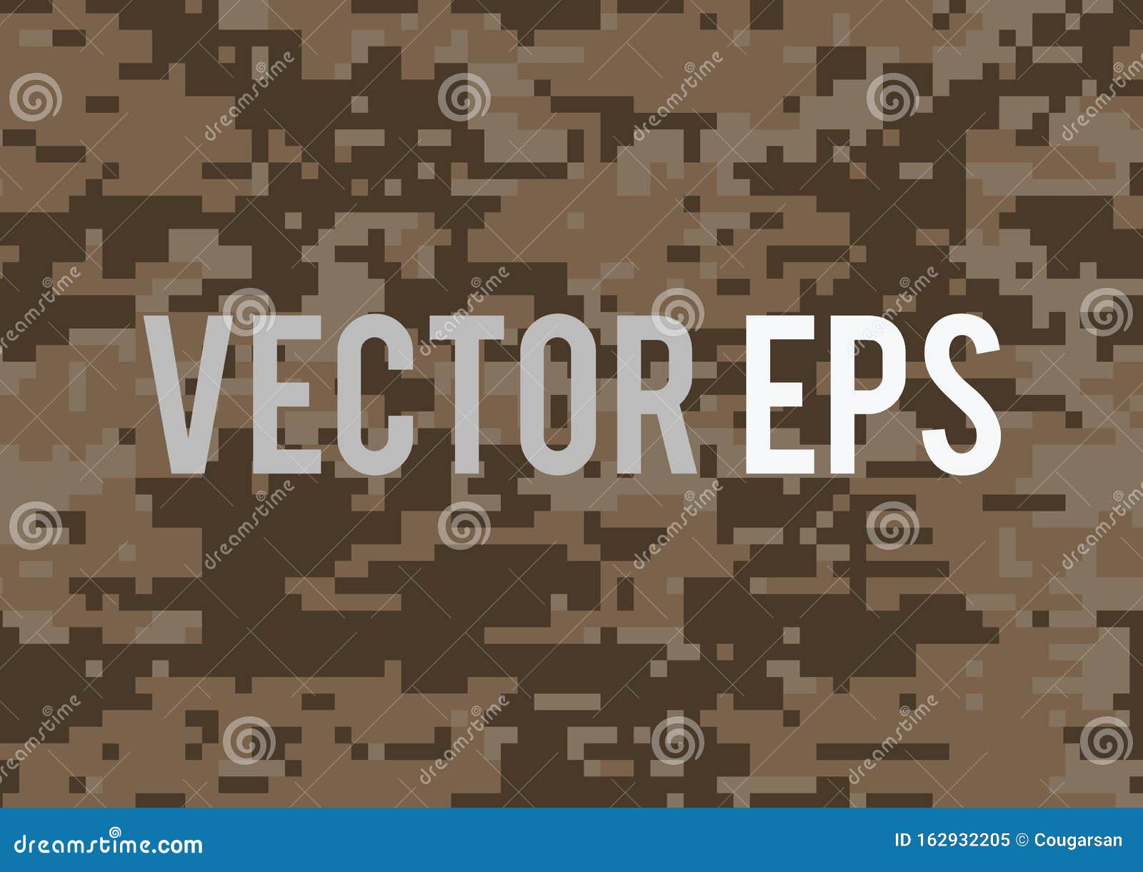 Digital Brown Military Camouflage Textured Background Stock Vector ...