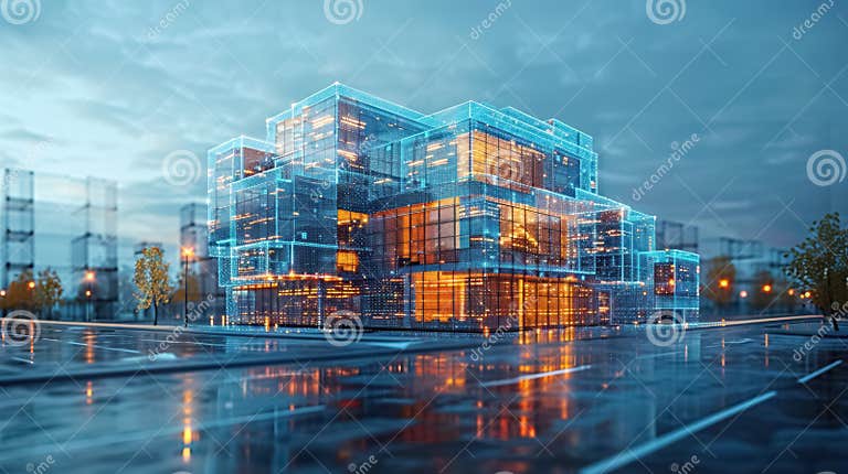 Digital Building Information Modeling (BIM) Technology Stock ...