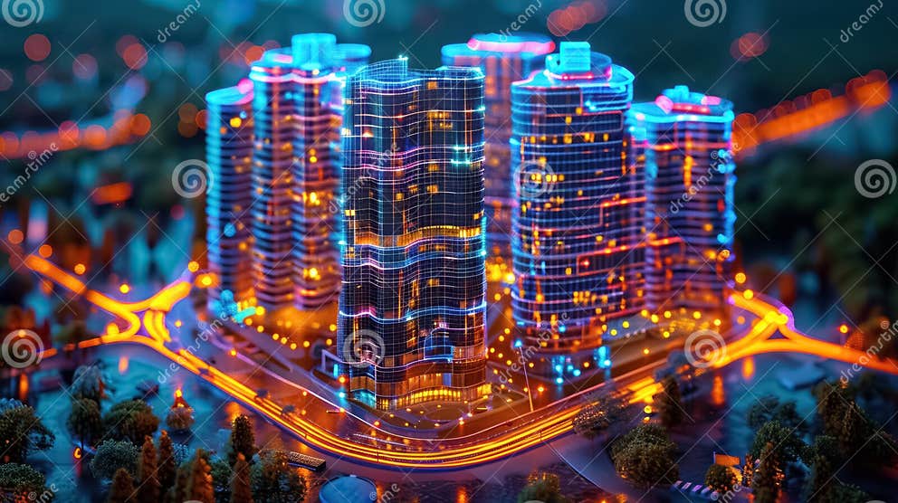 Digital Building Information Modeling (BIM) Technology Stock ...