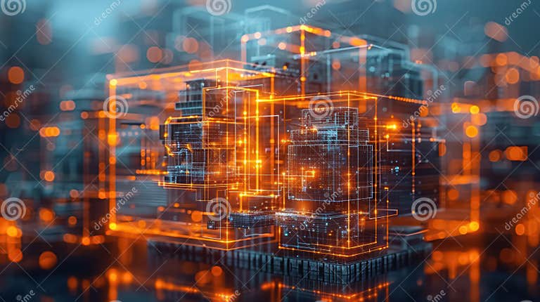 Digital Building Information Modeling (BIM) Technology Stock ...